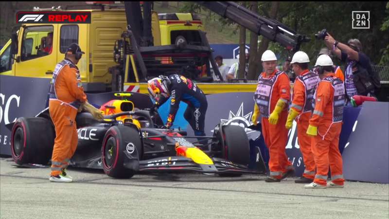 Checo Pérez y su fuerte accidente en la clasificación del GP de Hungría ... Checo Pérez y su fuerte accidente en la clasificación del GP de Hungría ...