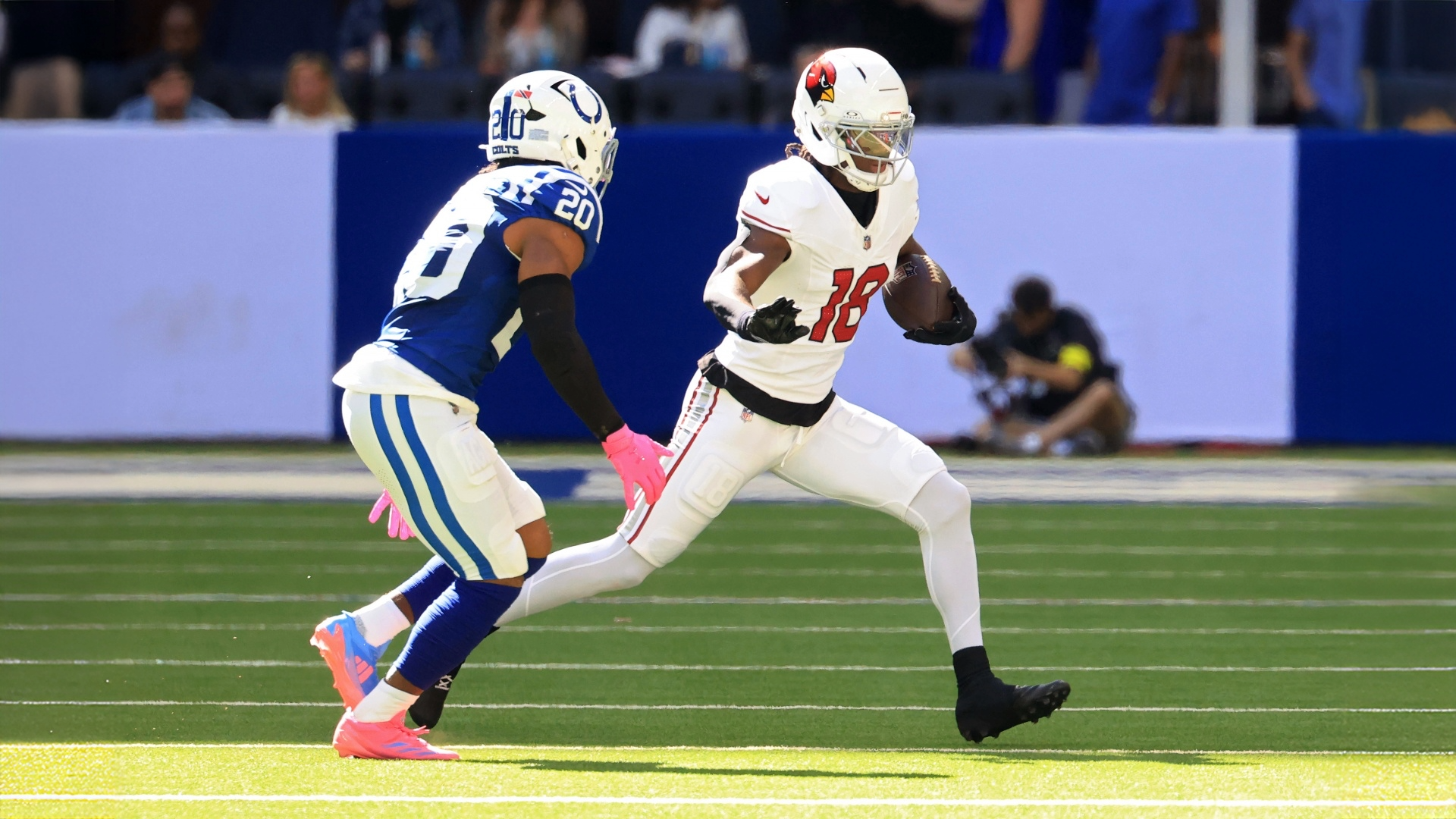 Marvin Harrison Jr. out remainder of the game for Arizona Cardinals due ...