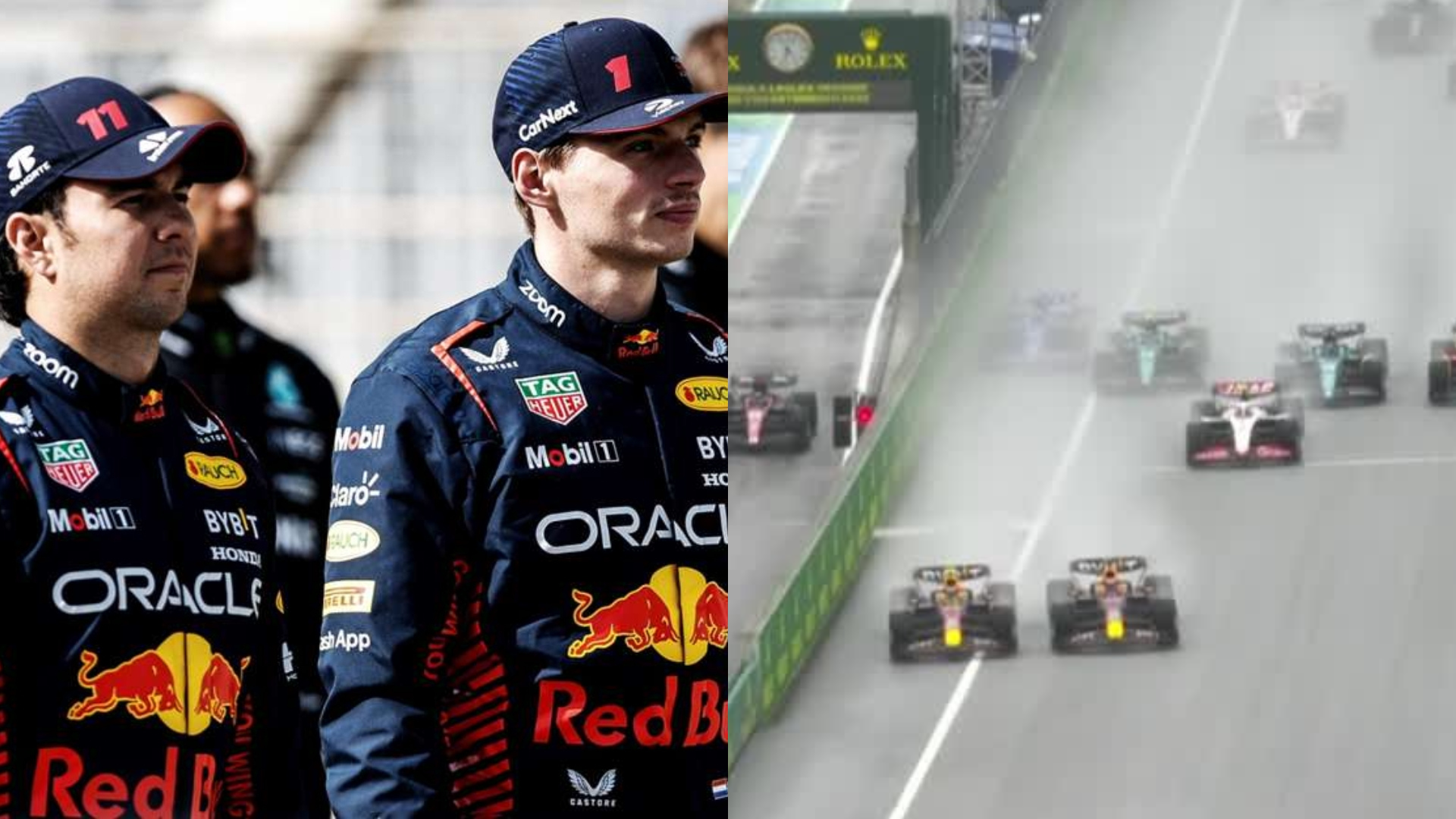 Max Verstappen y Checo Pérez se enzarzan por radio tras su batalla en la carrera al sprint de ...