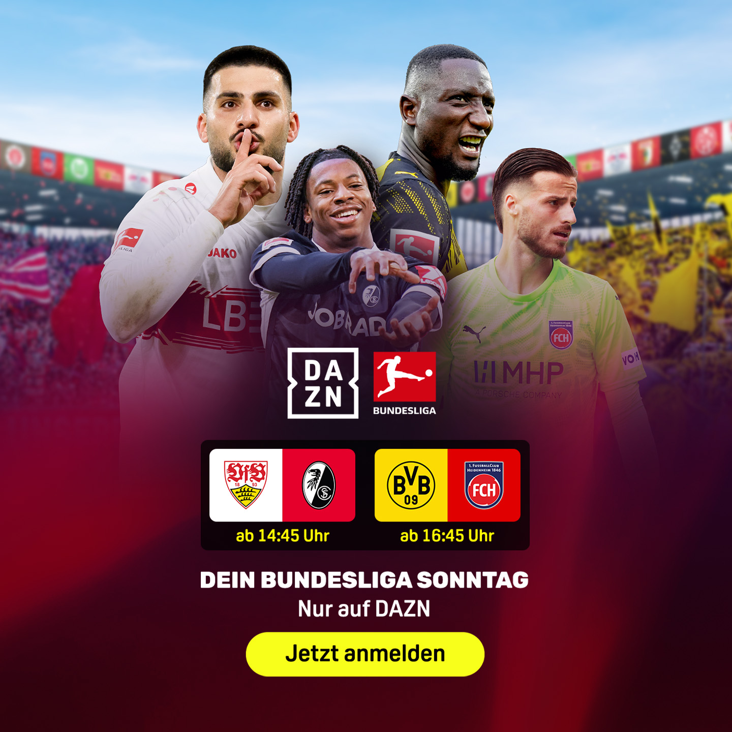 Wer zeigt / überträgt Borussia Dortmund (BVB) vs. 1. FC Heidenheim im ...
