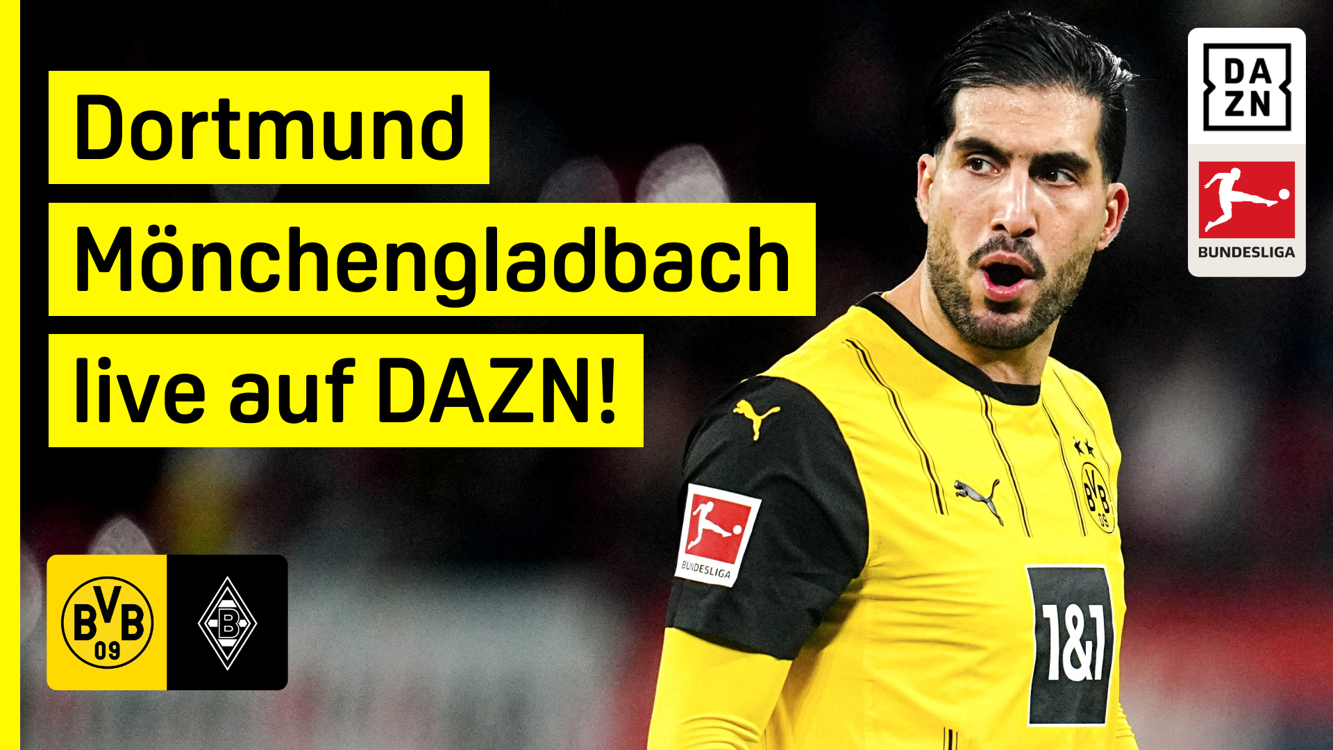 Bundesliga: BVB vs. Borussia Mönchengladbach live auf DAZN | DAZN News DE