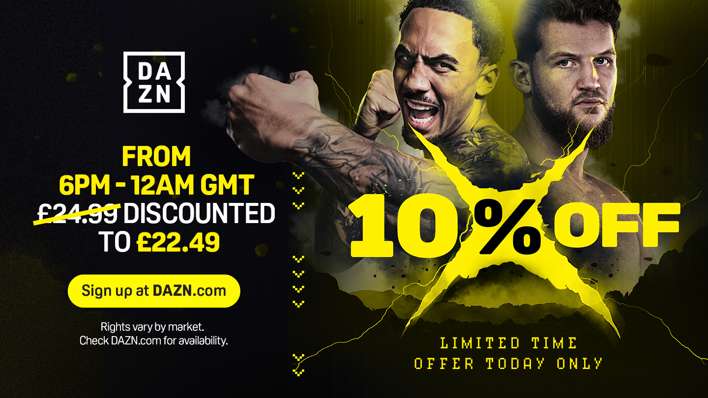 DAZN Black Friday flash offer - huge 10% subscription discount for ...