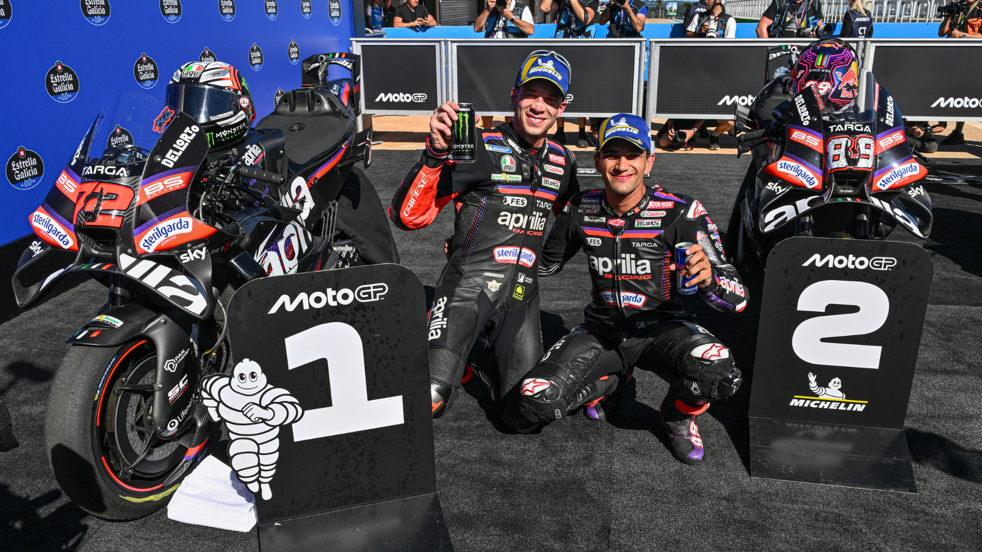 Jorge Martín, Marco Bezzecchi y los dos gallos del gallinero de Aprilia ...