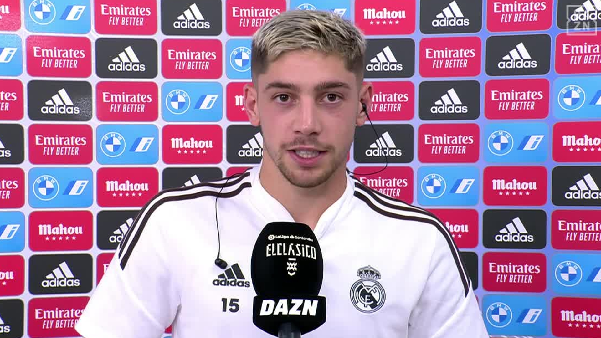 Valverde y su sonrisa tras El Clásico cuando fue entrevistado por David ...