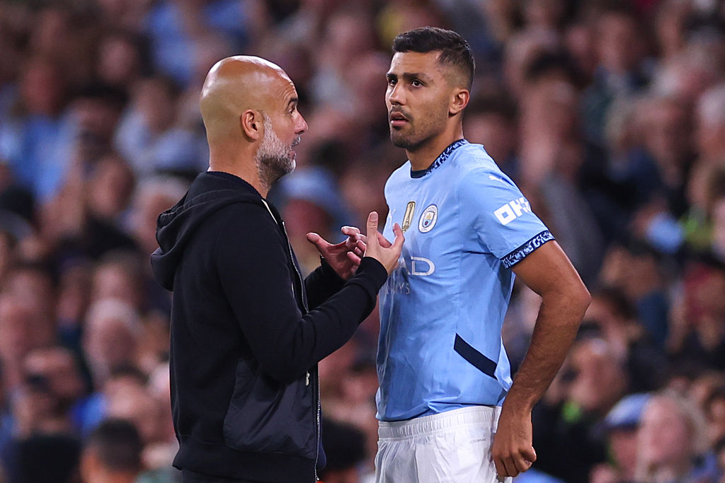 Pep Guardiola no esconde su alegría con Rodrigo en el Mundial de Clubes ...