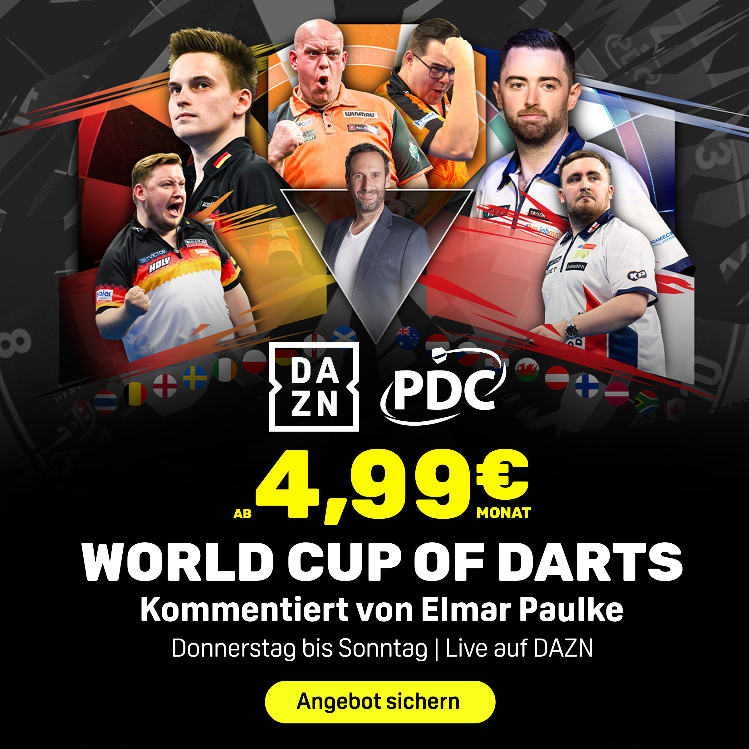 World Cup of Darts live sehen: Die Übertragung auf DAZN | DAZN News DE