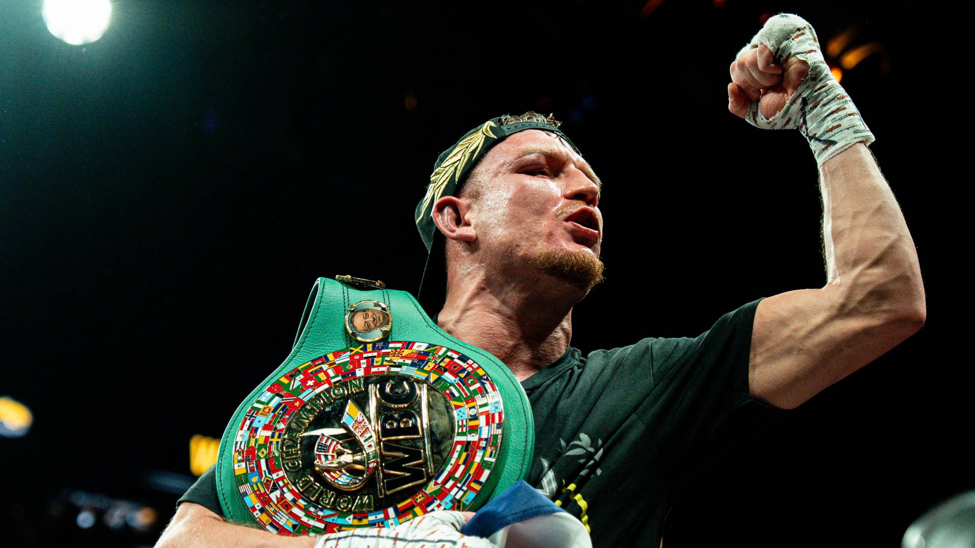Eddie Hearn and new world champion Dalton Smith celebrate memorable ...