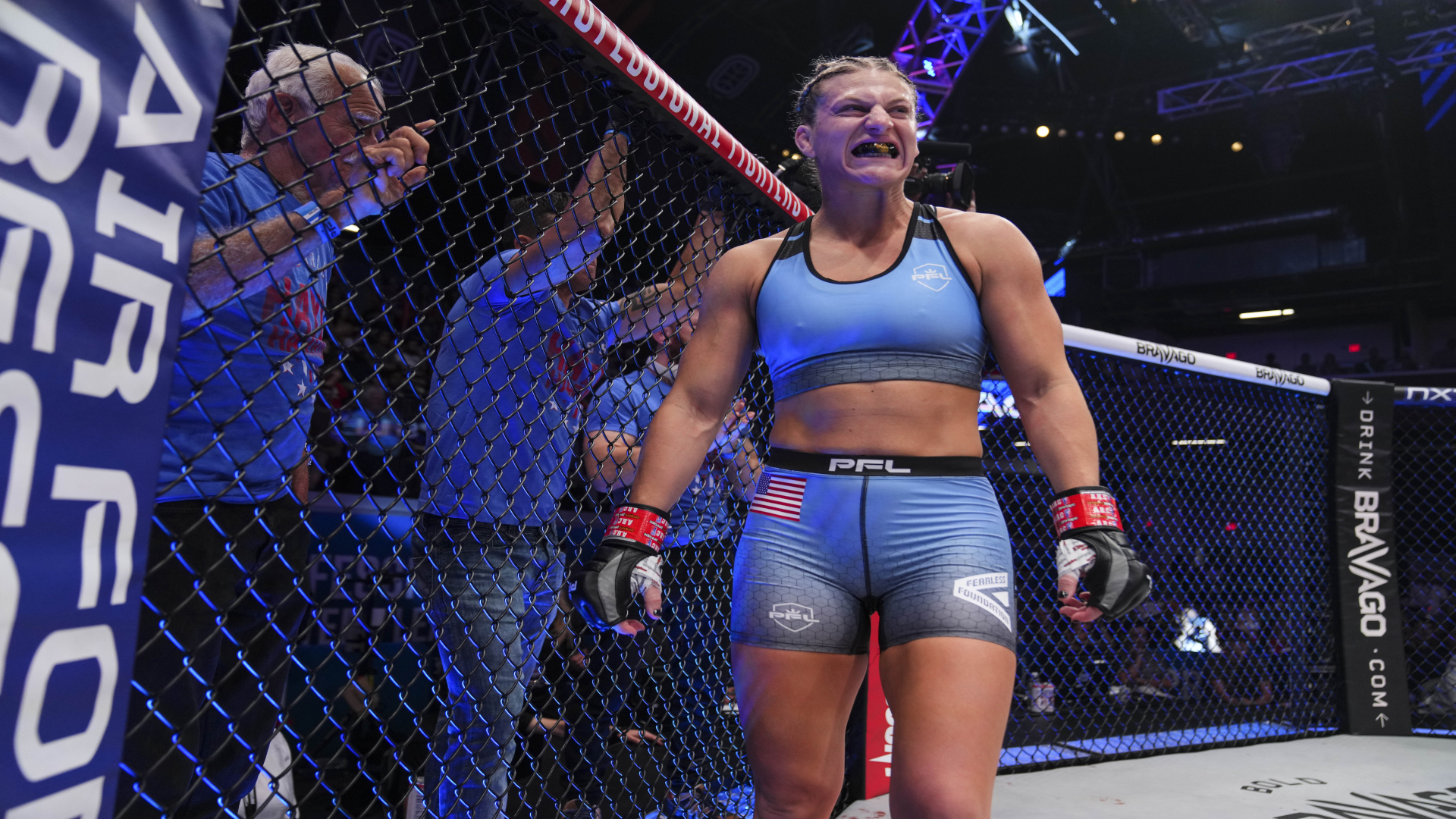 What time is Kayla Harrison fighting tonight? Cage walks, running order ...