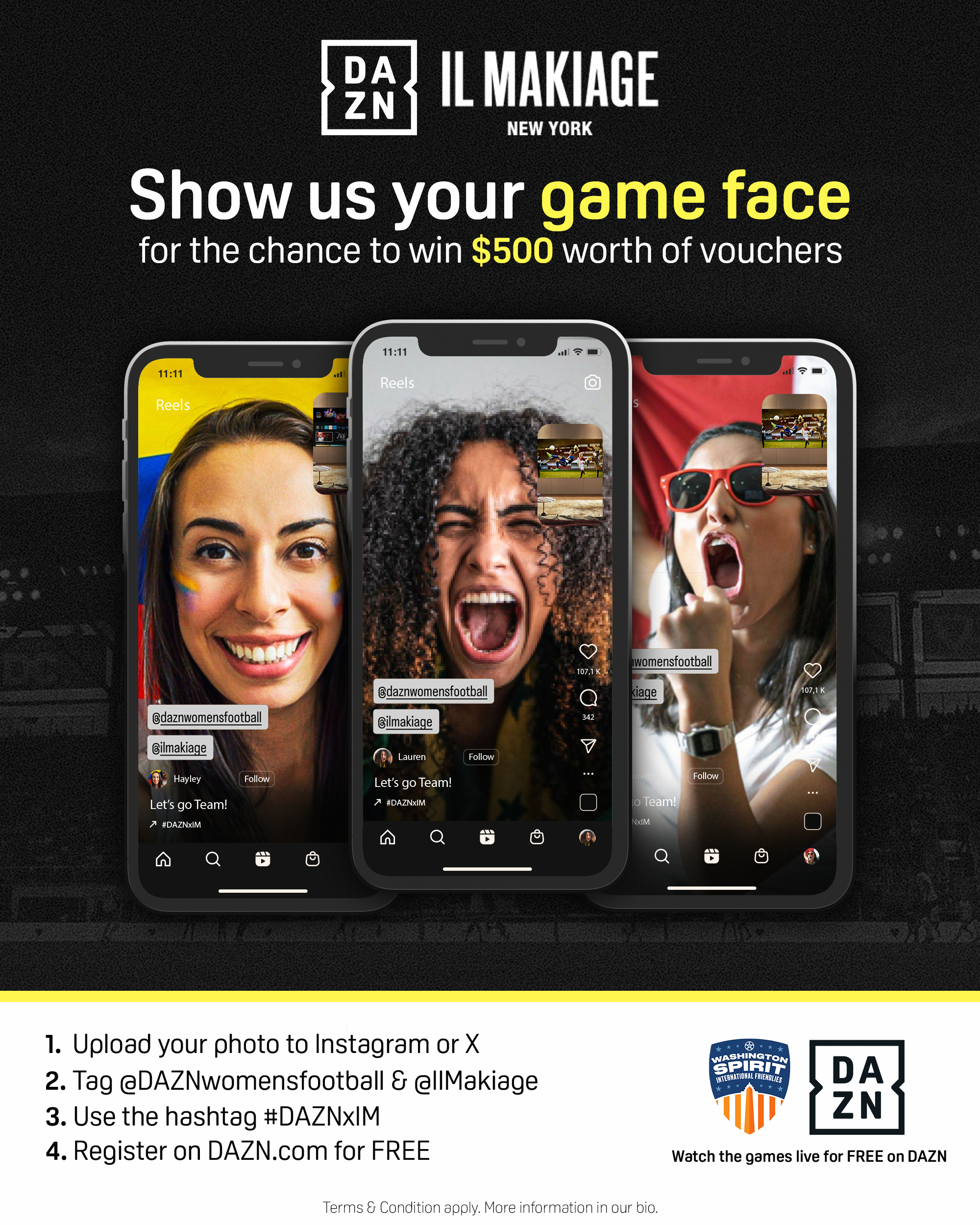 DAZN x IL Makiage giveaway: terms and conditions | DAZN News US