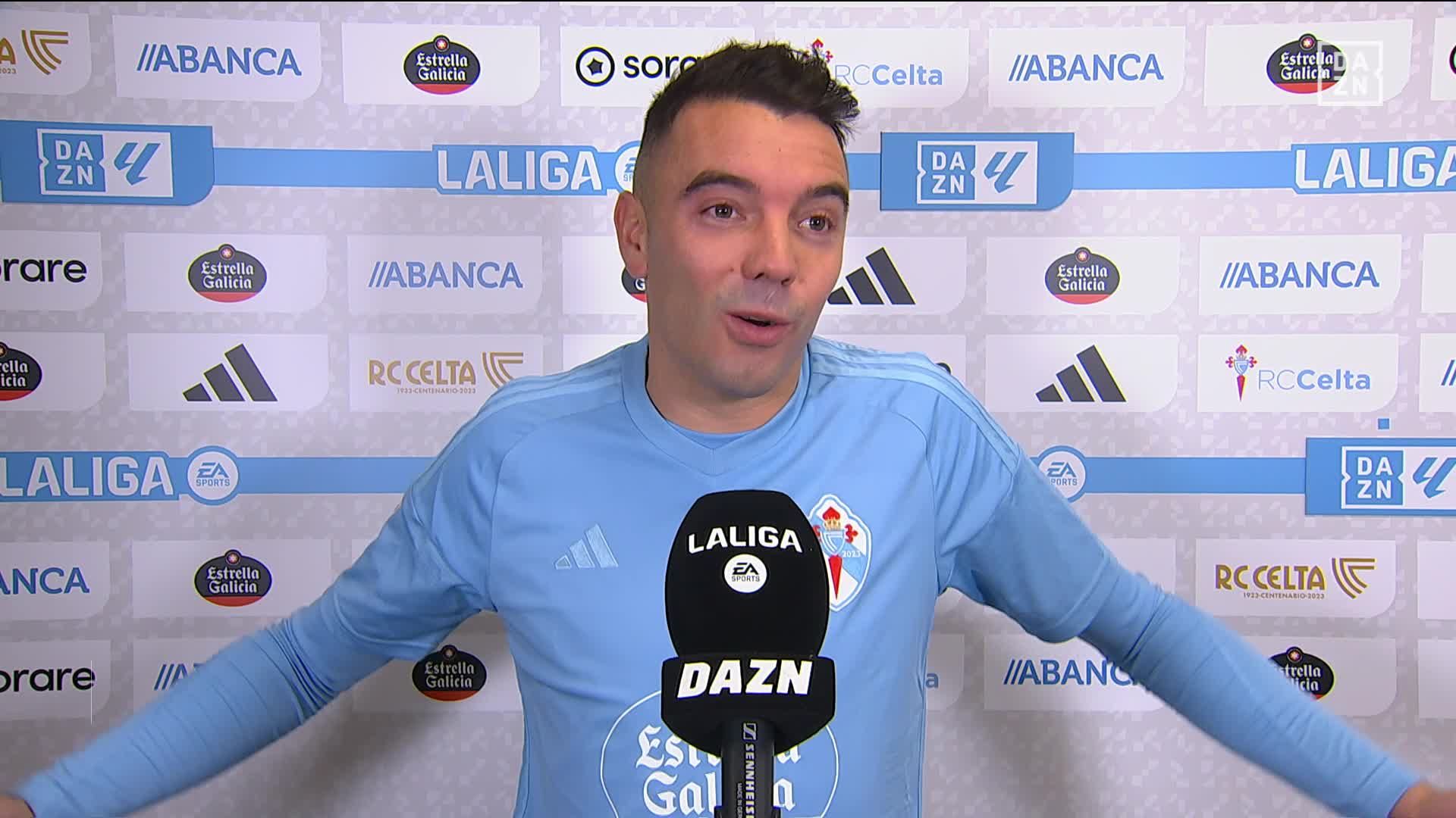 Iago Aspas, tras el penalti anulado por el VAR: "Parece que cada vez que sacamos la cabeza nos ...