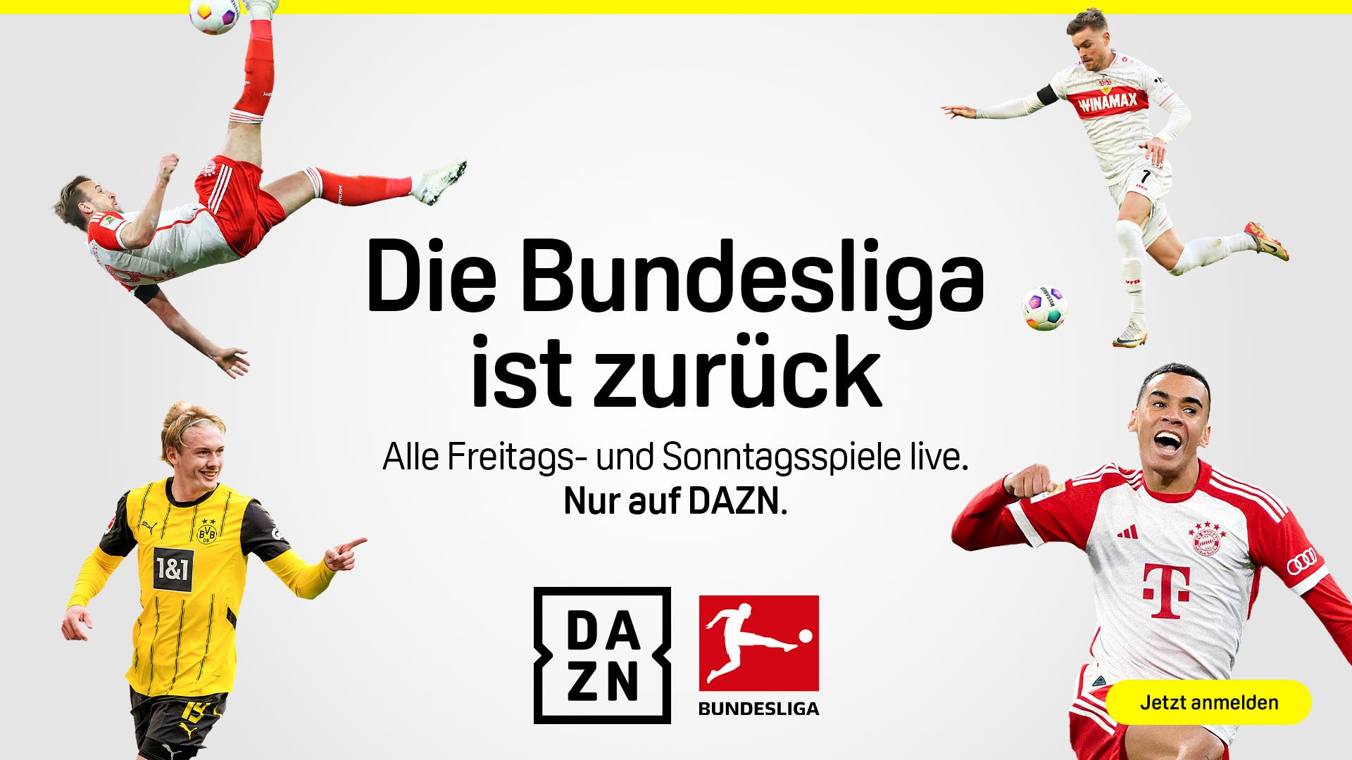 Die Bundesliga im LIVE-STREAM und TV auf DAZN: Diese Spiele zeigt der ...