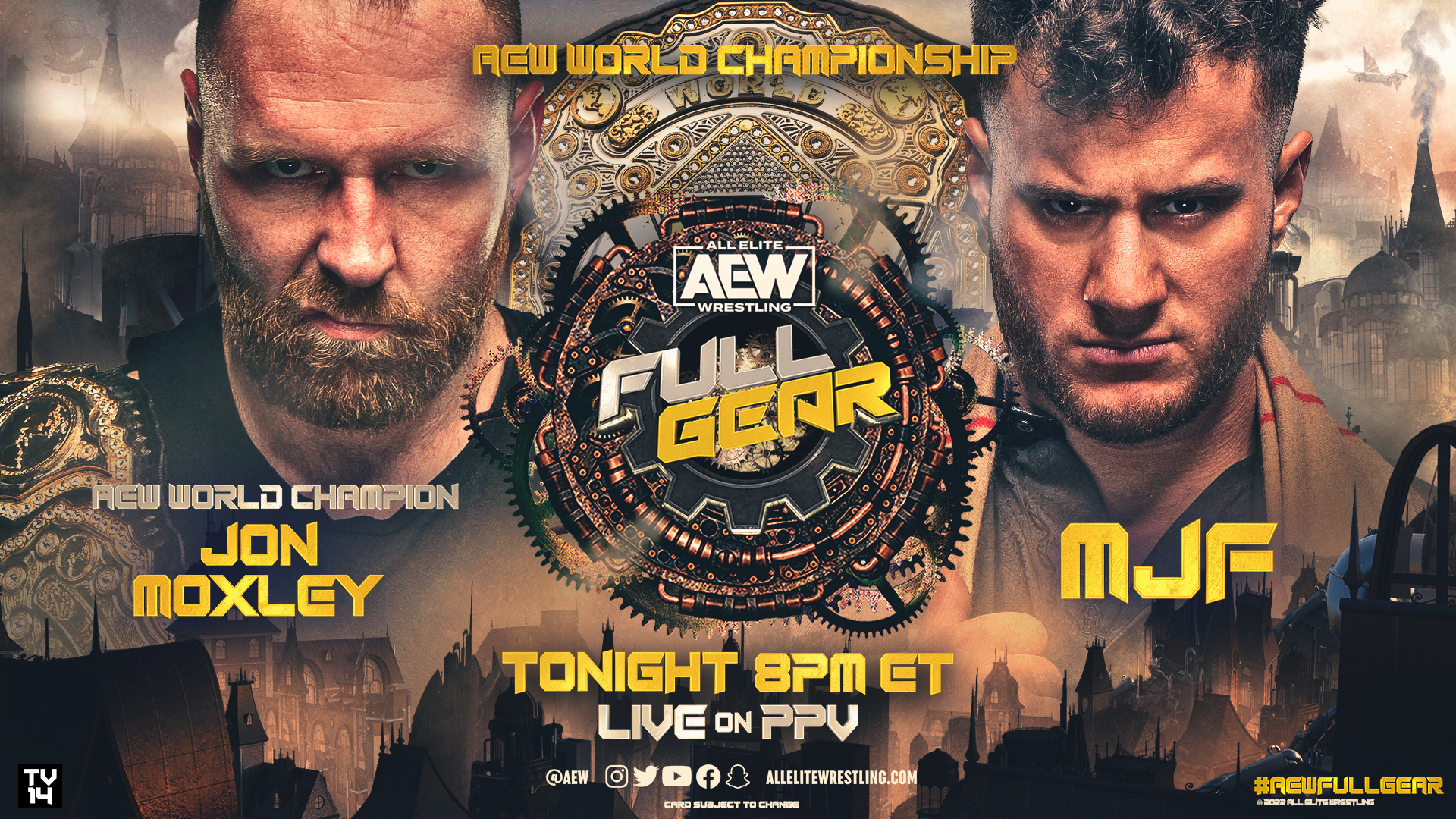 What time is AEW Full Gear tonight? Full match list, streaming, how to ...