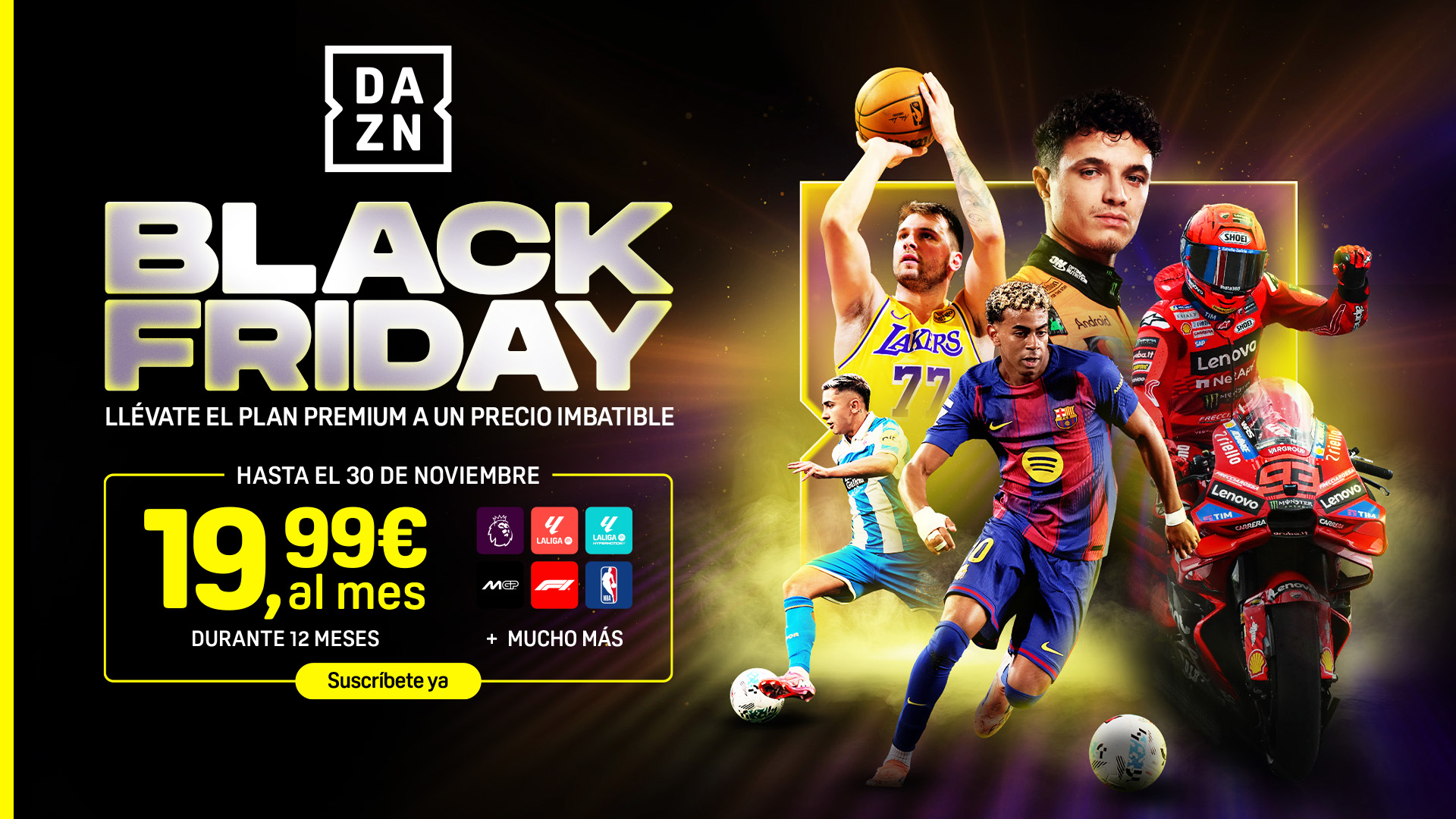 Oferta Black Friday DAZN España: cuánto cuesta, precio, qué incluye y ...