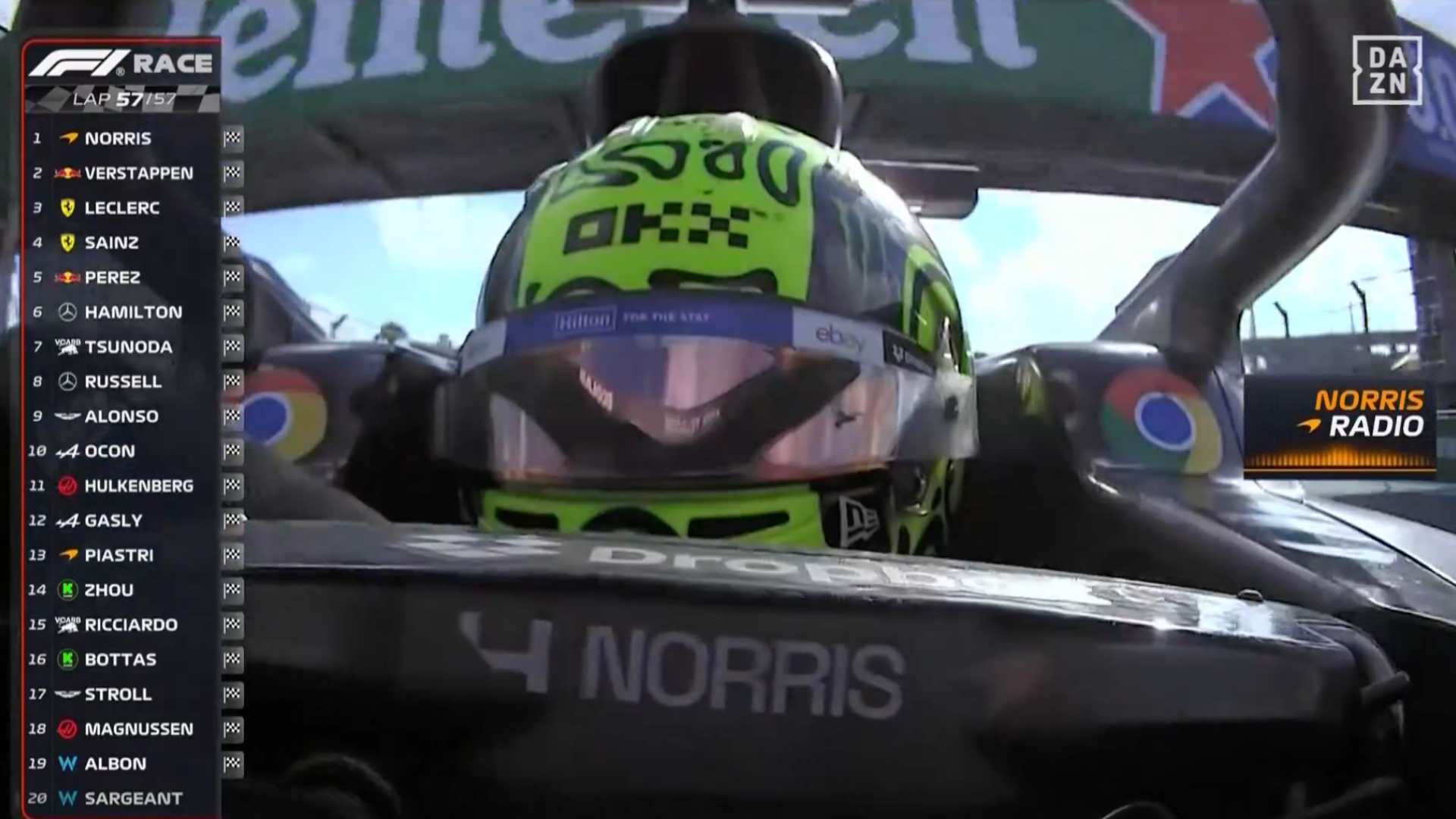 Lando Norris y una radio para la historia tras su primera victoria en F1: del grito de éxtasis ...