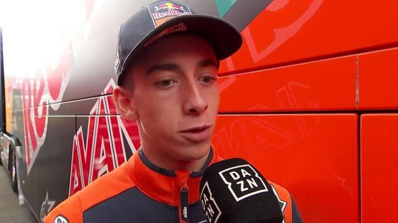 Pedro Acosta y su viral respuesta tras la caída que sufrió entrenando ...