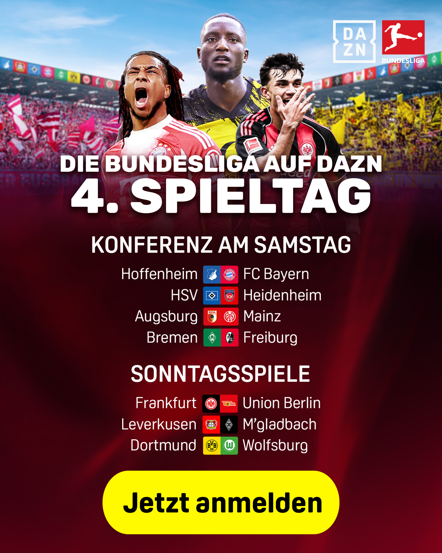 Bundesliga: Wo läuft die Konferenz heute live? | DAZN News DE