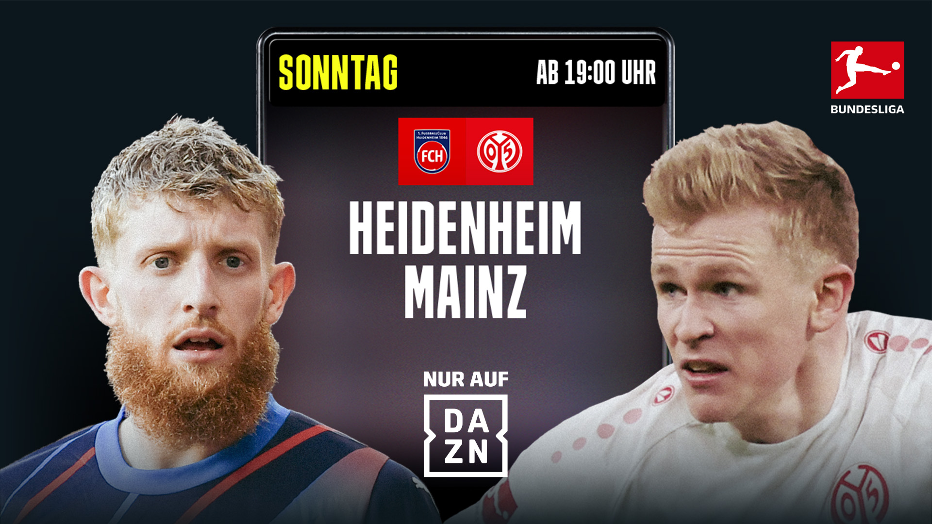 1. FC Heidenheim vs. Mainz 05 im TV und LIVE-STREAM | DAZN News DE