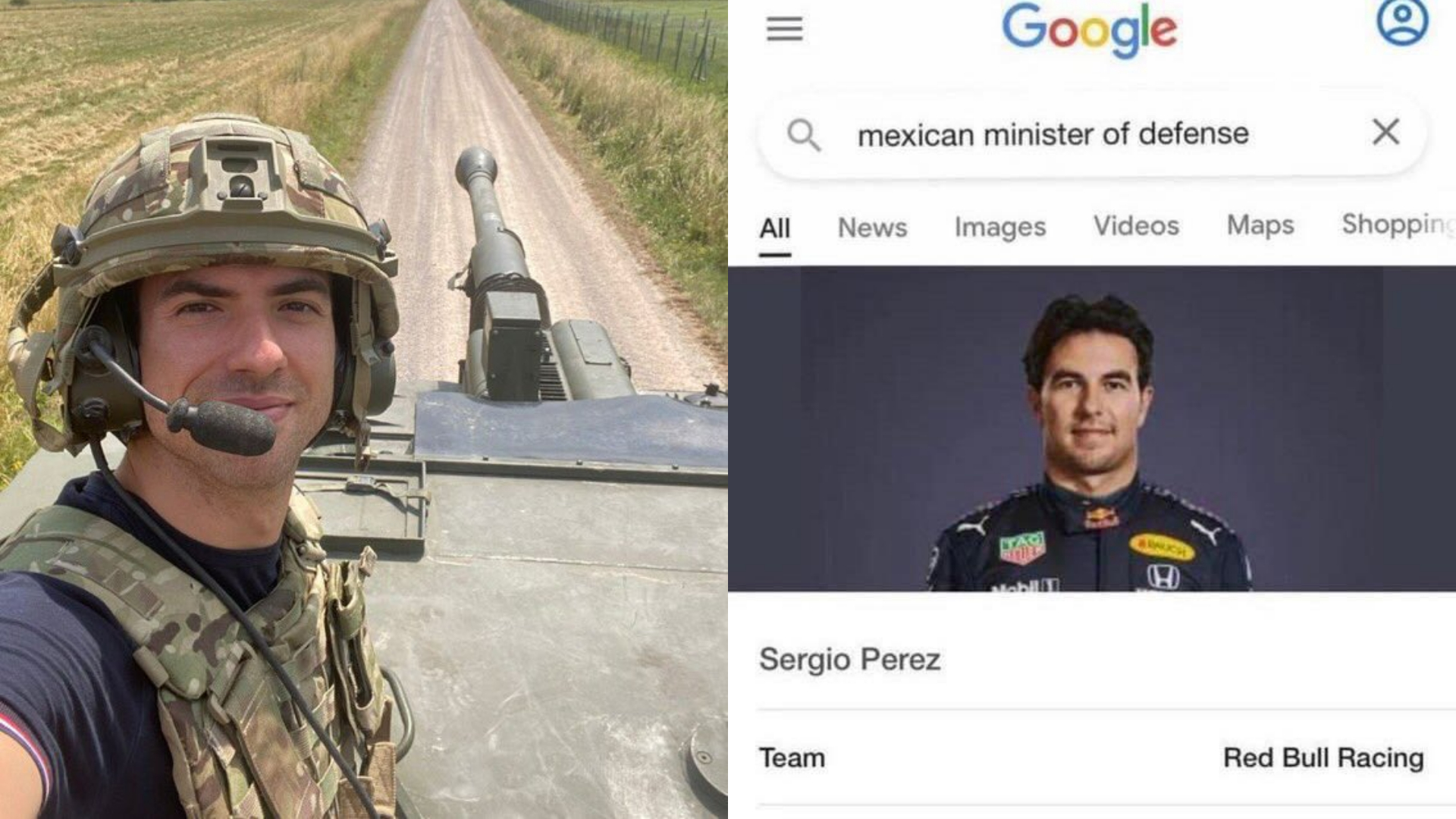 Checo Pérez como Ministro de Defensa, Latifi liándola... Los mejores ...