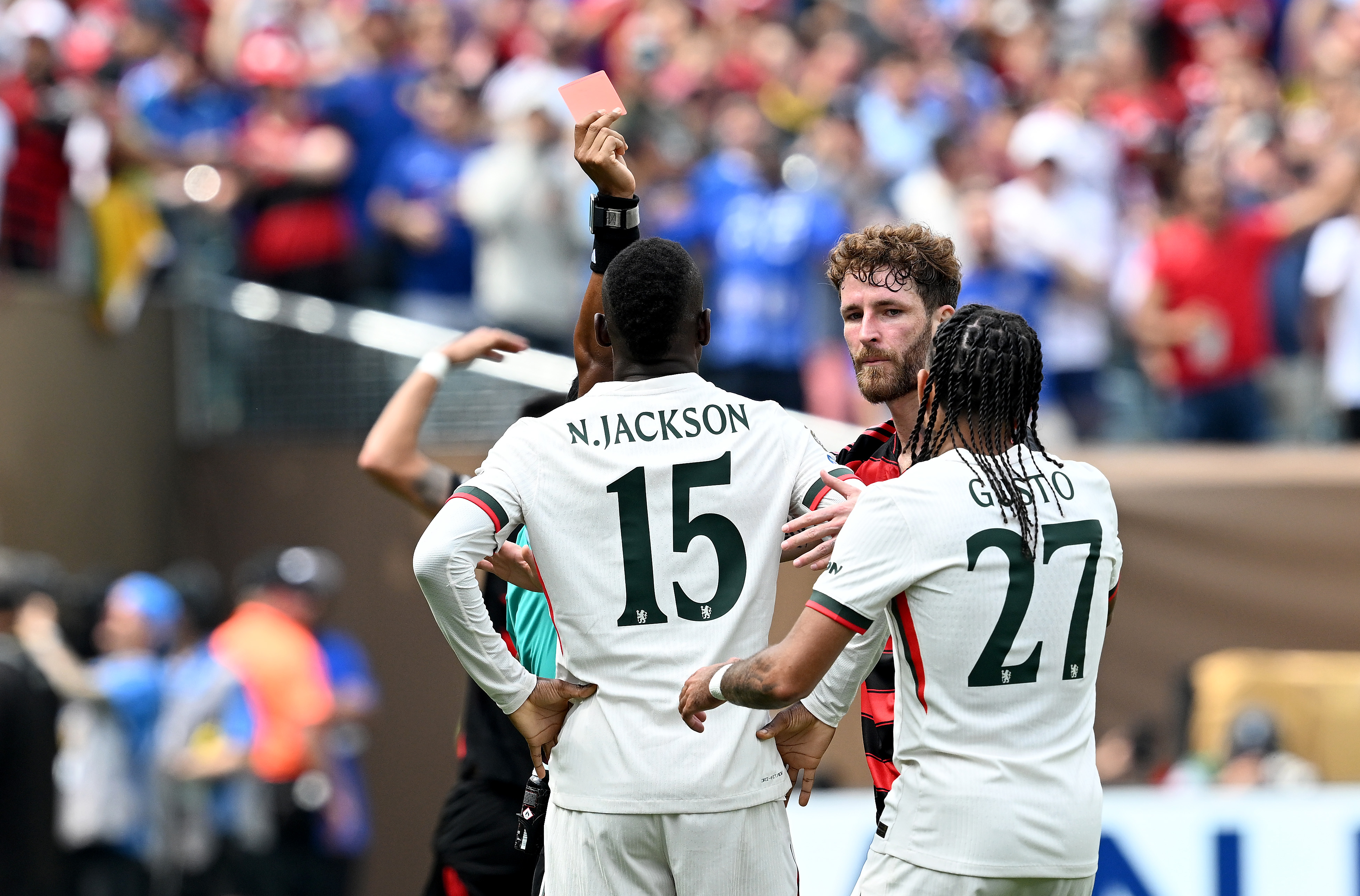 Nicolas Jackson issues apology over sending off as Chelsea slump to ...