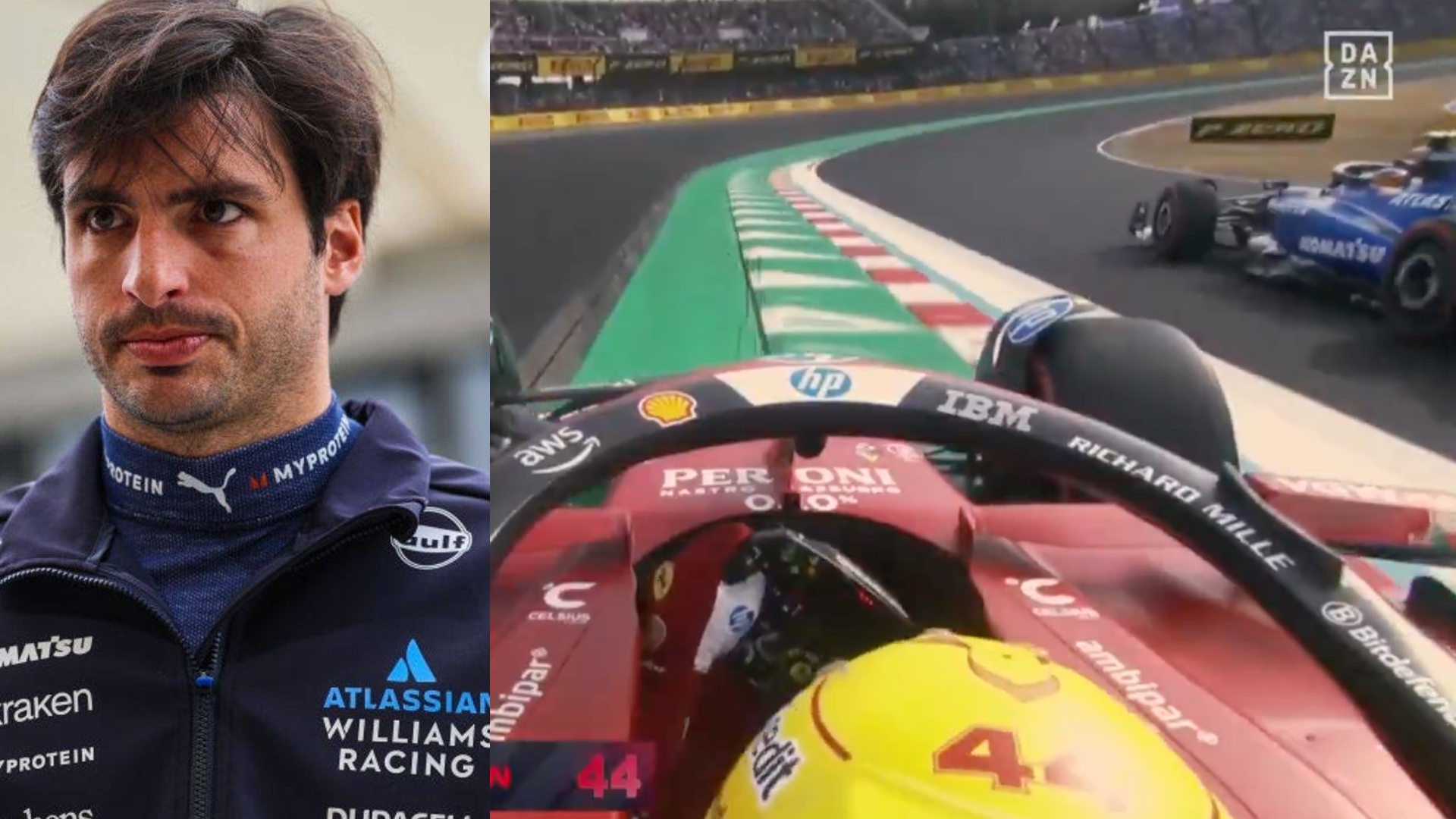Carlos Sainz explica en DAZN qué ocurrió con Lewis Hamilton en el GP de Japón: "Nadie me ha ...
