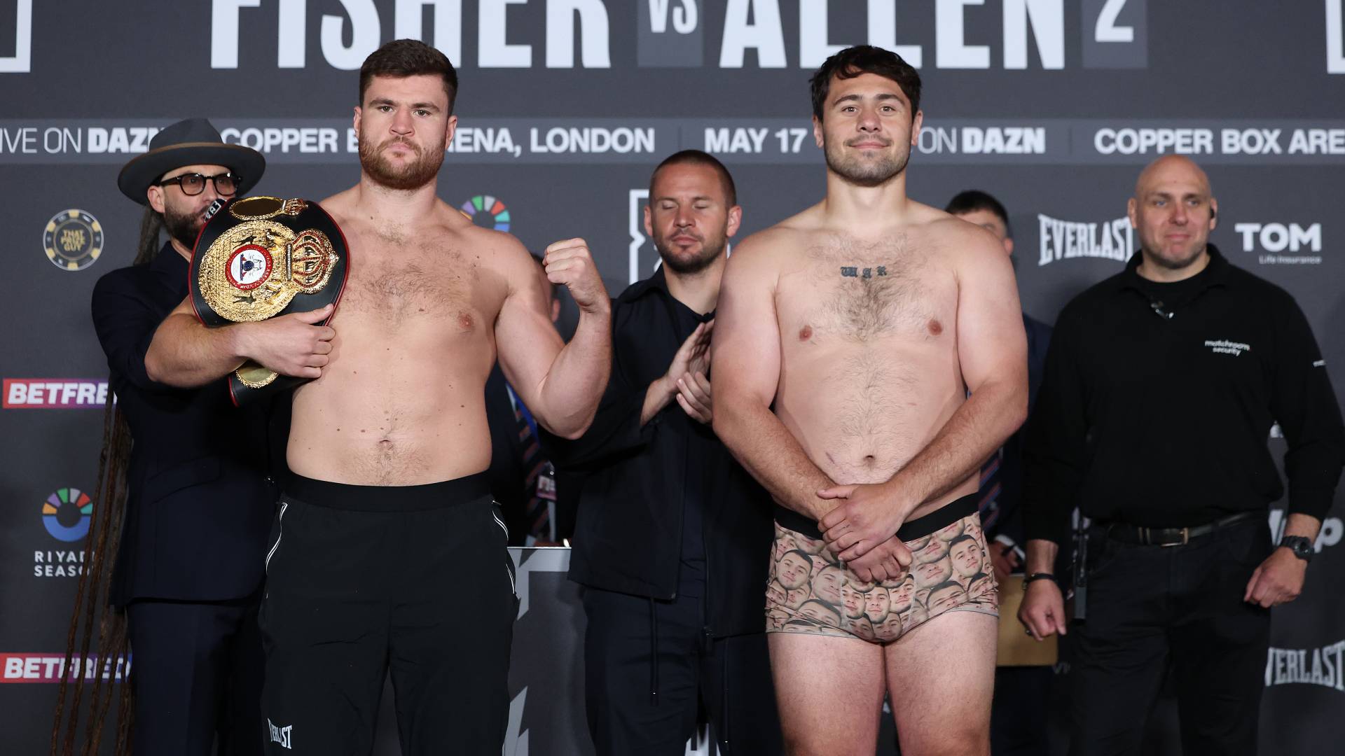 What time is the Jonny Fisher vs Dave Allen rematch tonight? Ringwalks ...