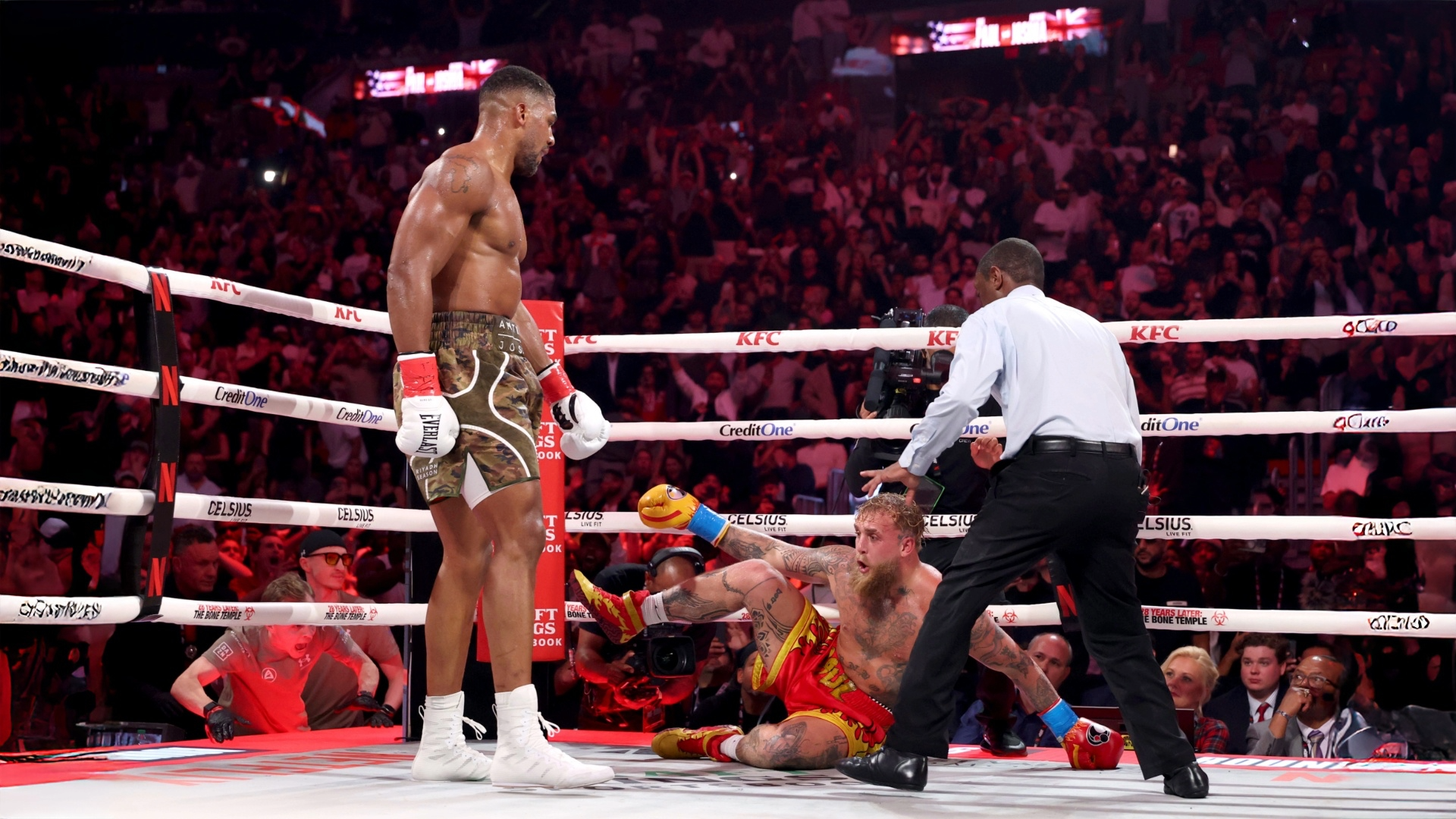 Anthony Joshua erases Jake Paul with sixth-round knockout on winning ...