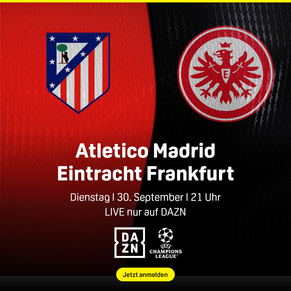 Livestream zur Champions League: Atletico Madrid - Eintracht Frankfurt | DAZN News DE