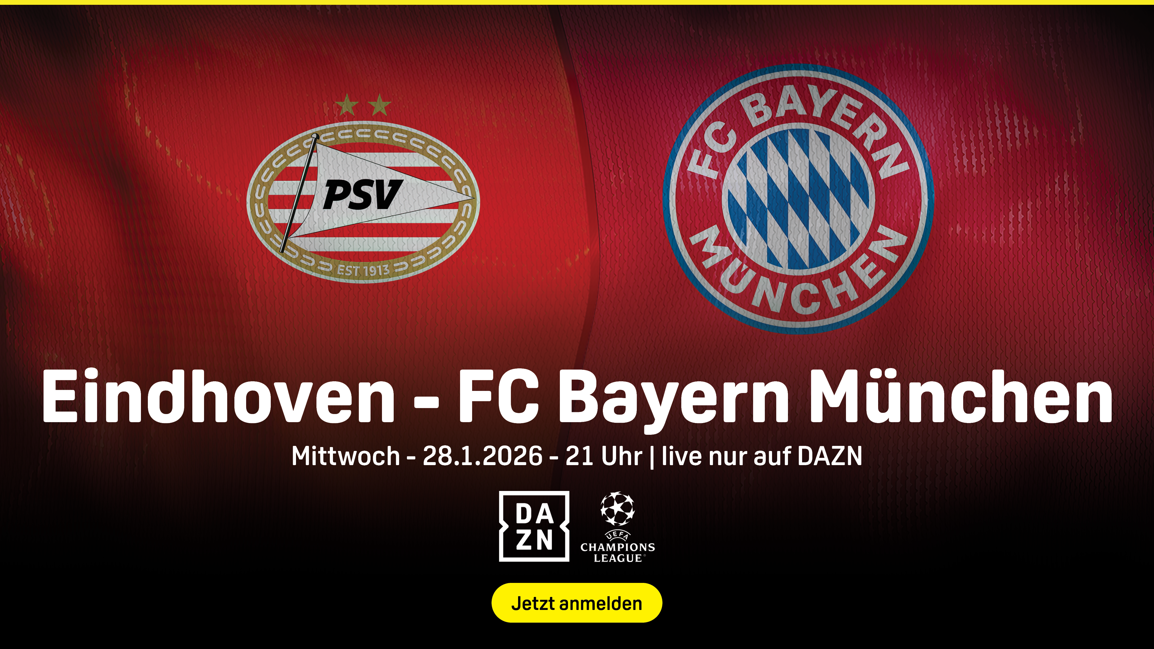 PSV Eindhoven - FC Bayern München live Die Übertragung auf DAZN | DAZN ...