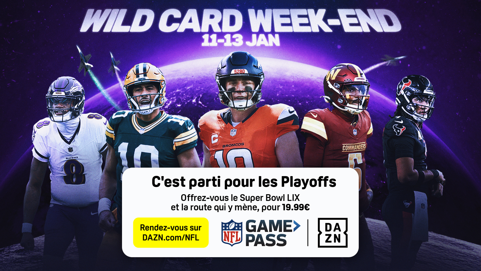 NFL Wild Card : quand est-ce que c'est et quelles sont les affiches ? | DAZN News FR