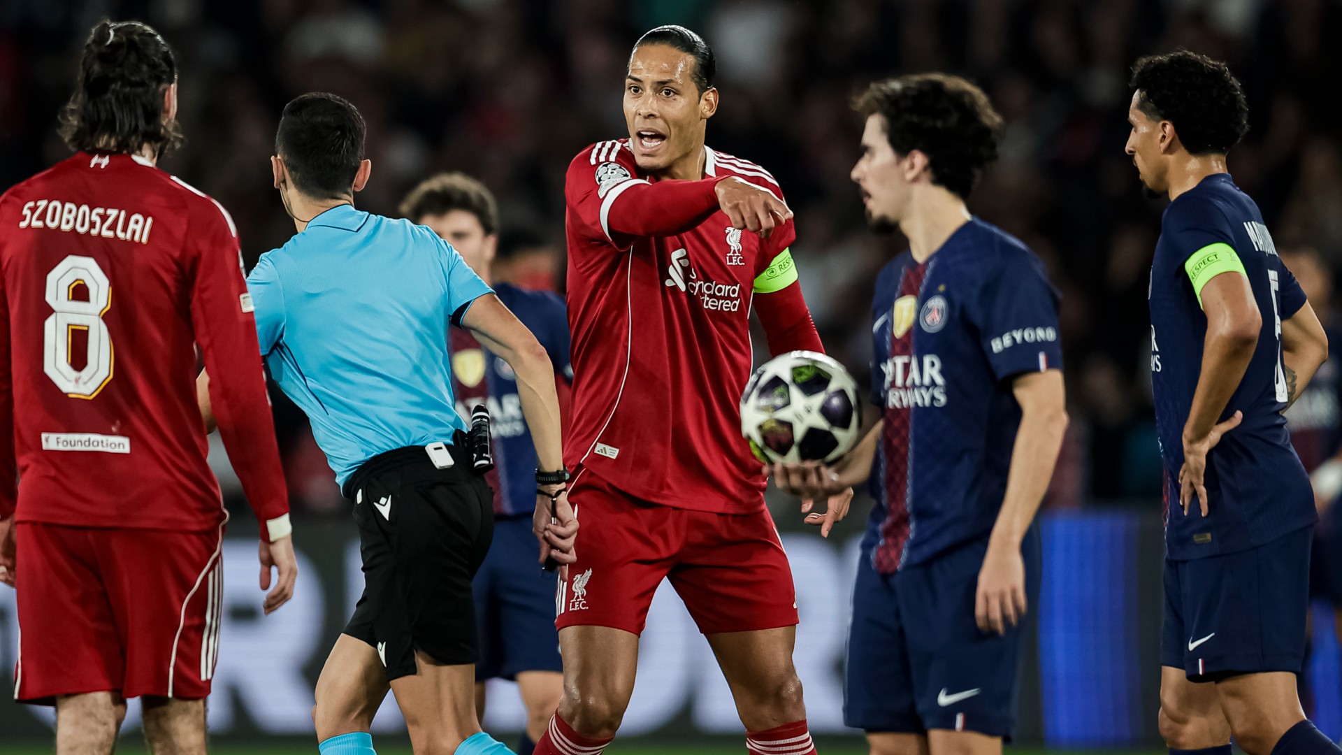 Virgil van Dijk admits PSG onslaught 'always expected' as Liverpool ...