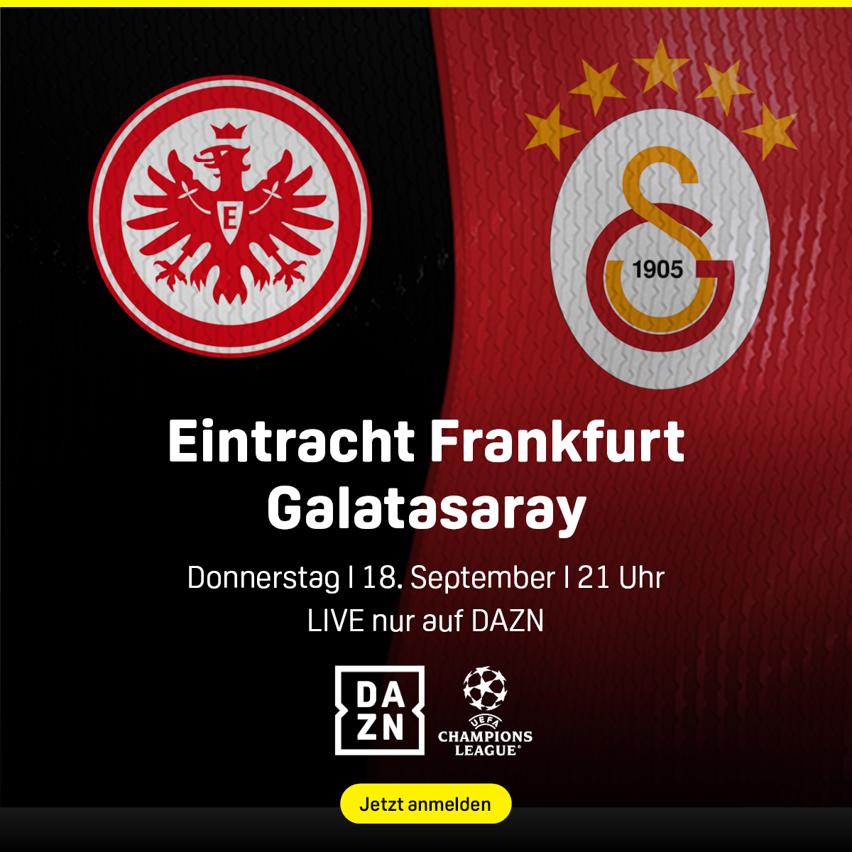 Eintracht Frankfurt - Galatasaray: TV, LIVE-STREAM - alles zur Übertragung | DAZN News DE
