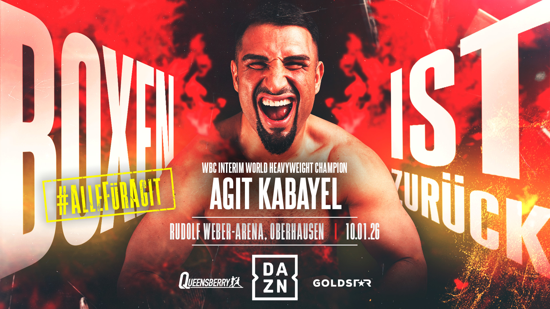 Boxen ist zurück! Agit Kabayel kämpft am 10. Januar - live auf DAZN ...