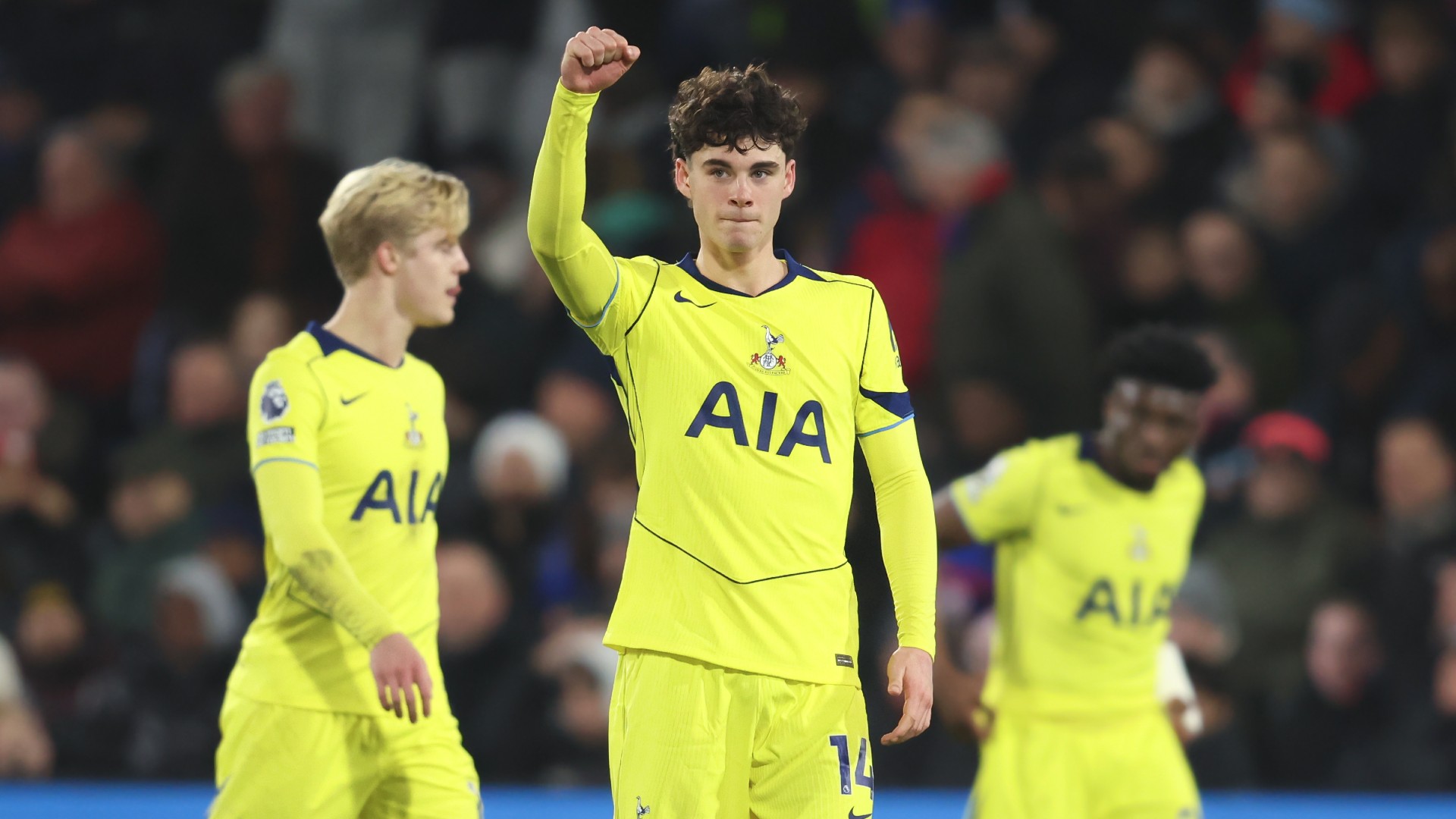 Spurs teenager Archie Gray jubilant after first Premier League goal ...