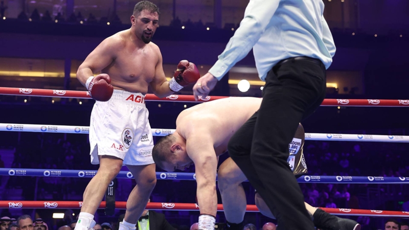 Agit Kabayel stops Zhilei Zhang in hard-hitting heavyweight fight ...
