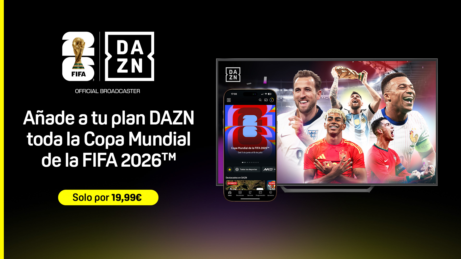 ¿Se necesita suscripción para ver el Mundial 2026 en DAZN? Planes ...