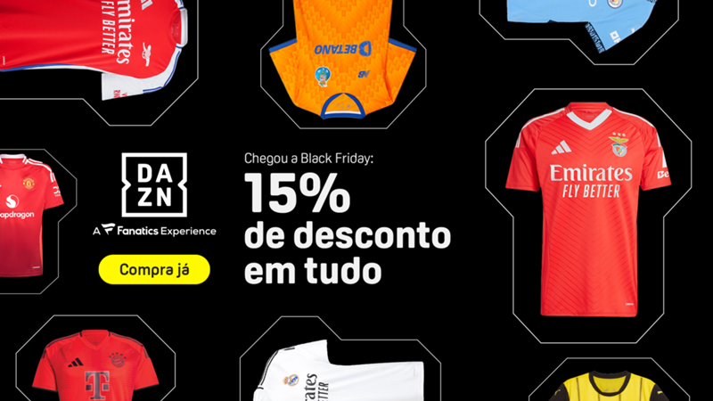 DAZN lança loja online com merchandise oficial das melhores competições ...