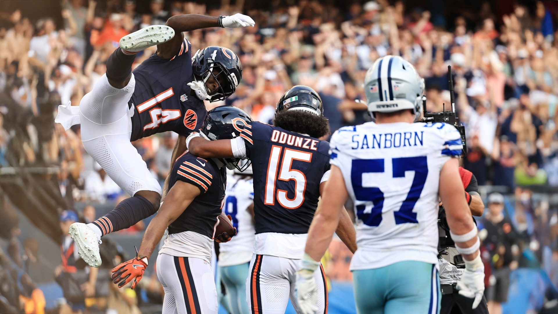 Caleb Williams' monster day leads Bears to 31-14 rout of Dallas Cowboys to score first win of ...
