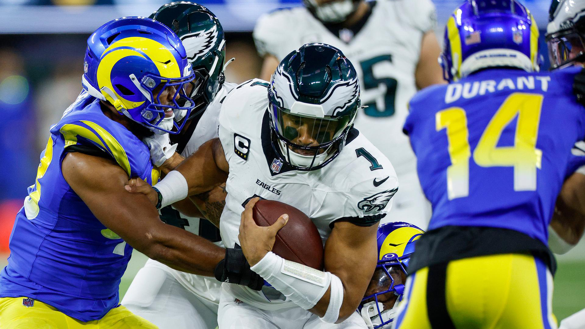 NFL-Playoffs: Philadelphia Eagles 28:22 Los Angeles Rams: So lief das ...