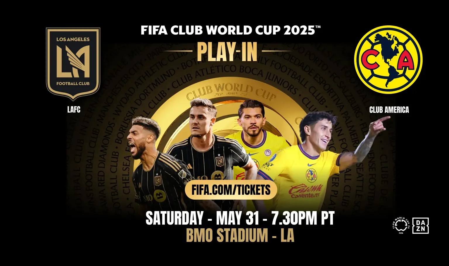 FIFA announces sell-out crowd, format for LAFC vs Club America 2025 Club World Cup play-in ...