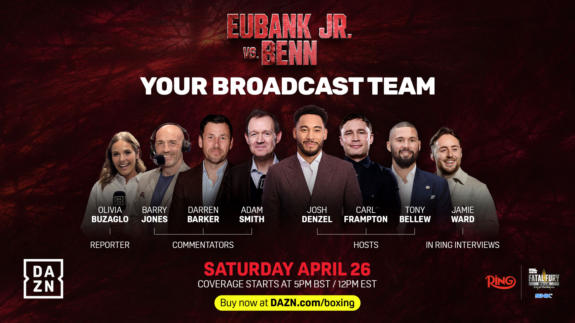 Eubank Jr vs Benn: Who is the DAZN commentary team for Chris Eubank Jr ...