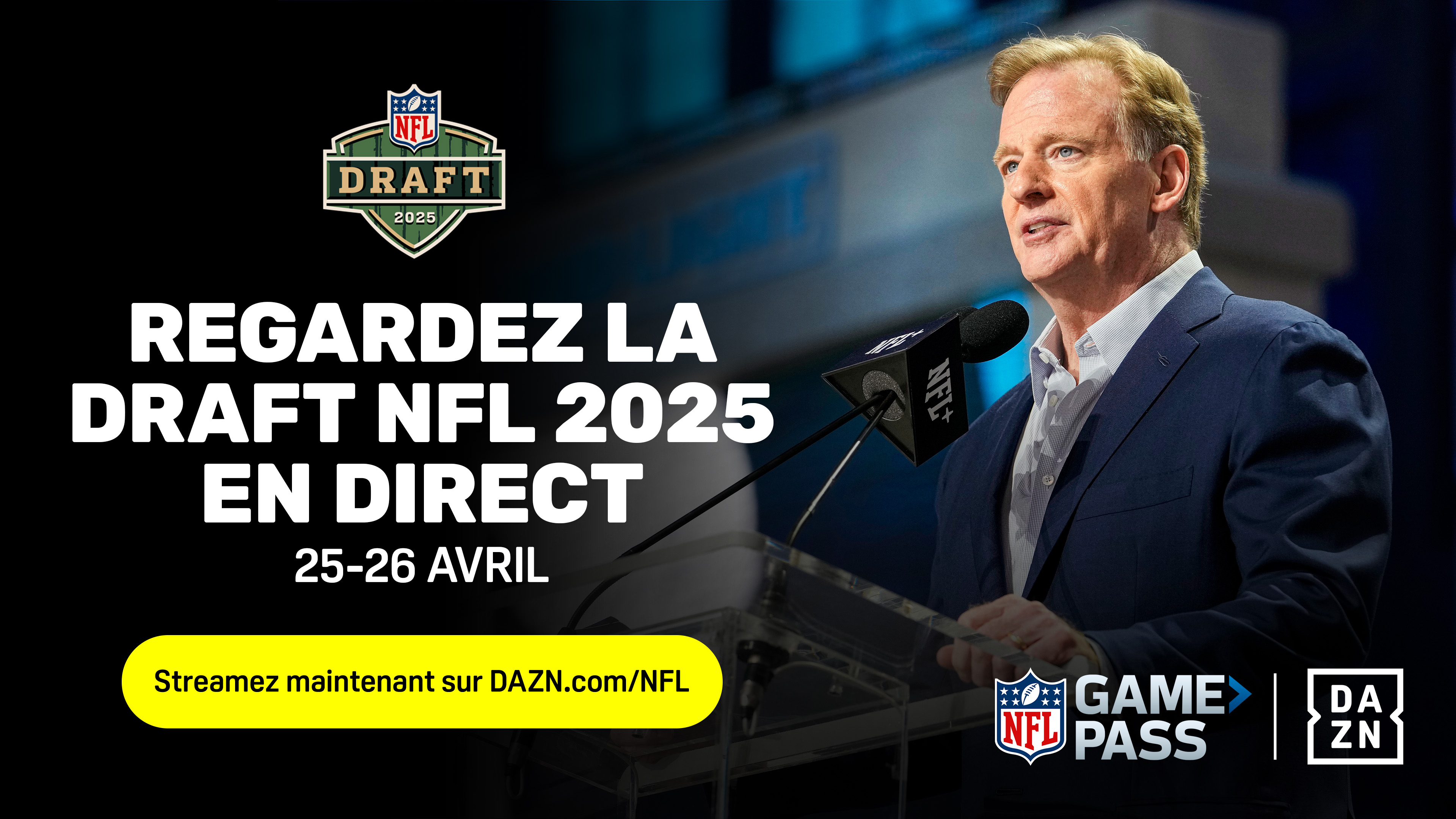 NFL : Suivez le premier tour de la Draft NFL 2025 en direct ! | DAZN ...