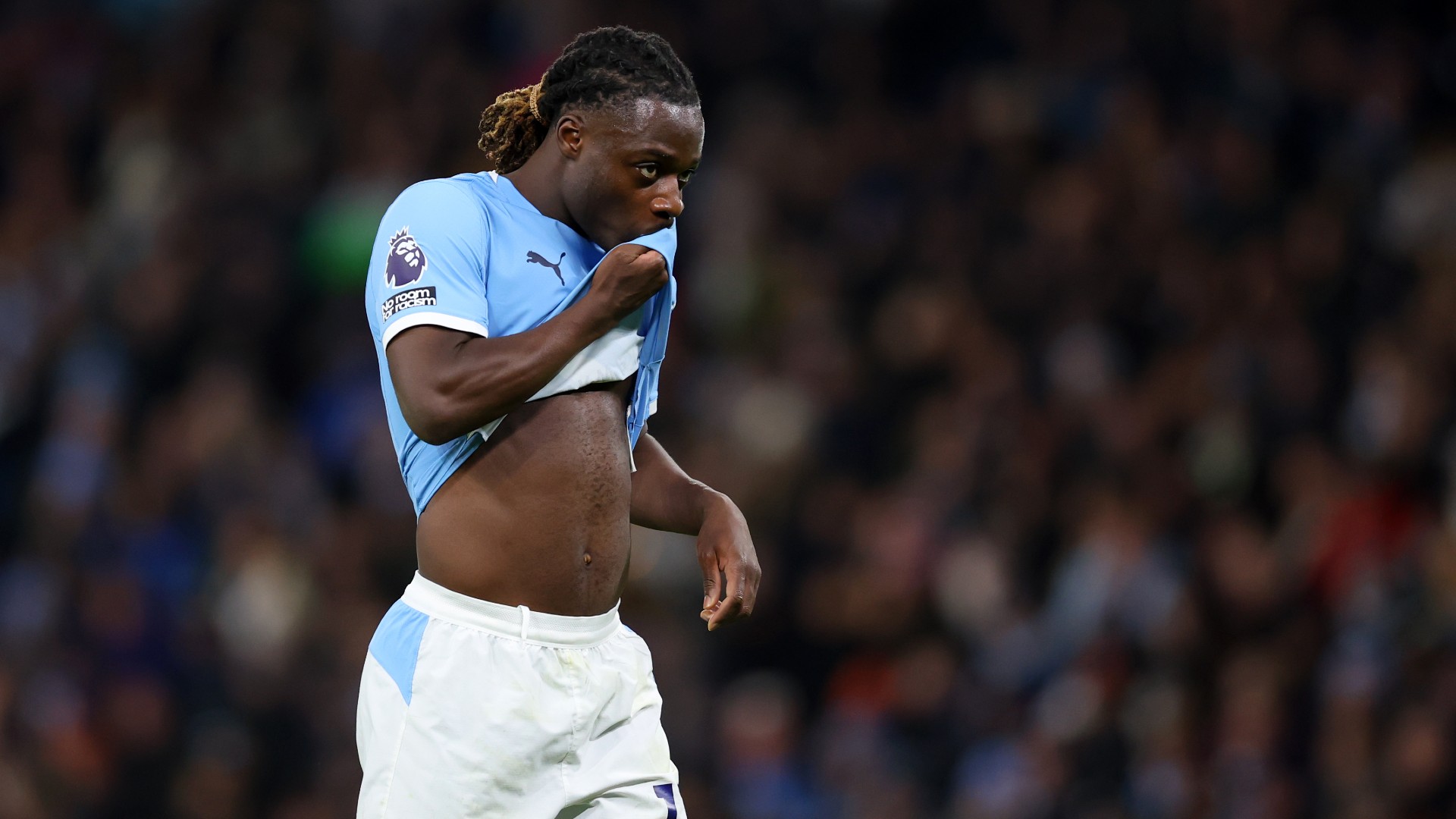 Jeremy Doku laments latest Man City draw - 'We are not that happy ...