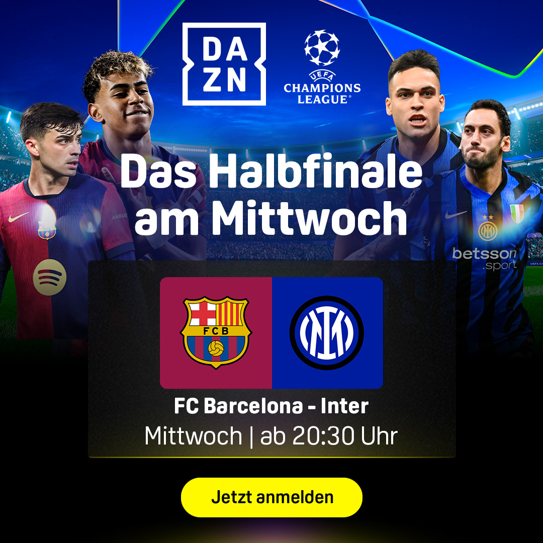 Champions League heute live im TV und LIVE-STREAM: Die Übertragung am Mittwoch | DAZN News DE