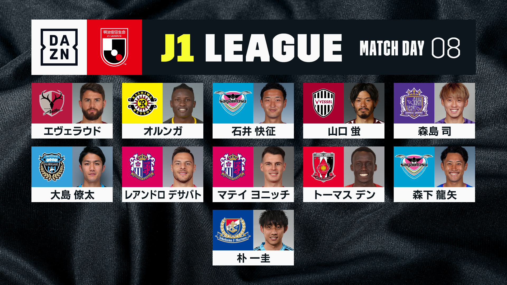 J1第8節の「DAZN週間ベストプレーヤー」が決定！ | DAZN News JP