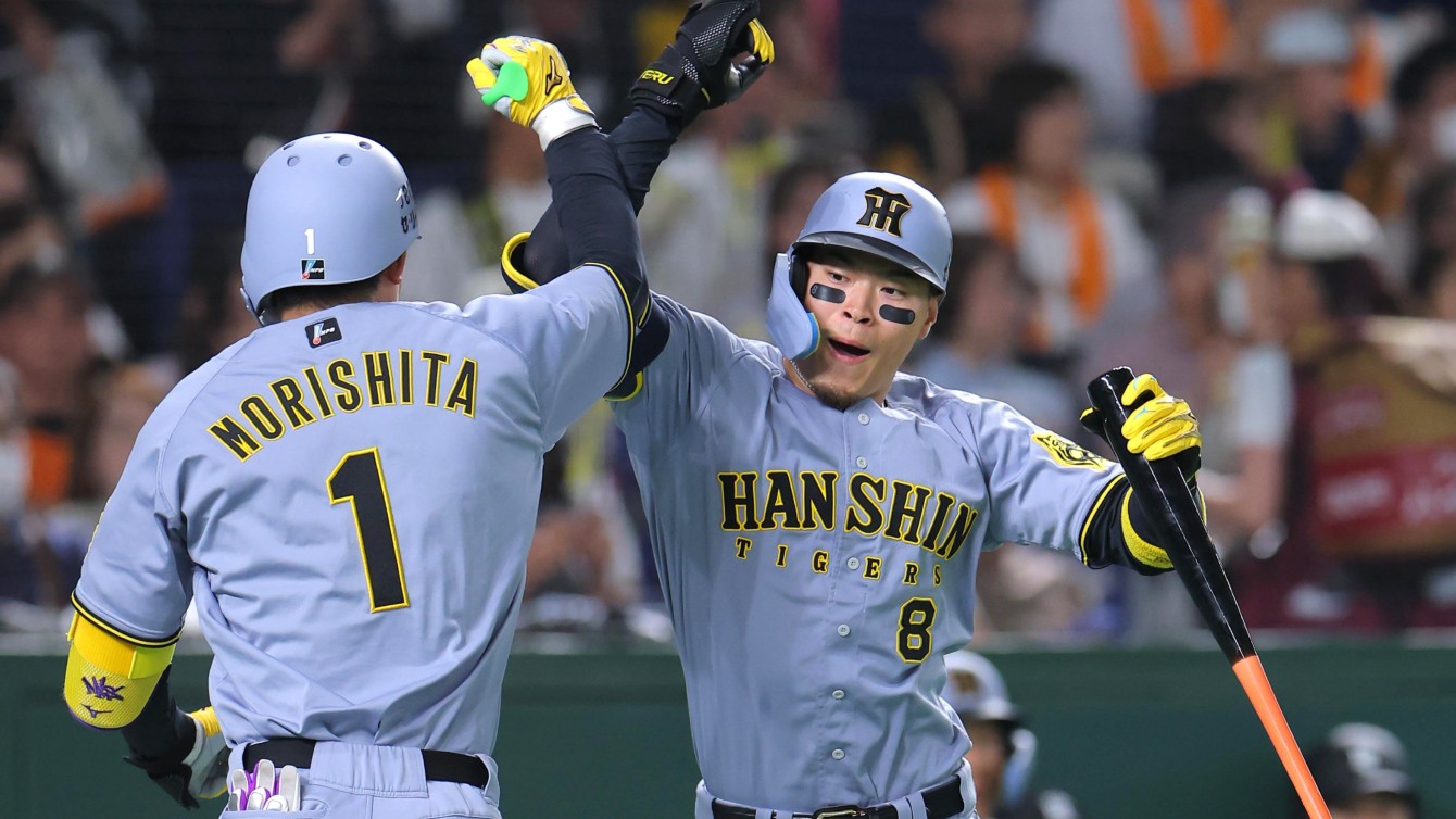 阪神が森下翔太と佐藤輝明の一発などで10得点、巨人と同率首位に｜巨人×阪神｜プロ野球結果 | DAZN News JP