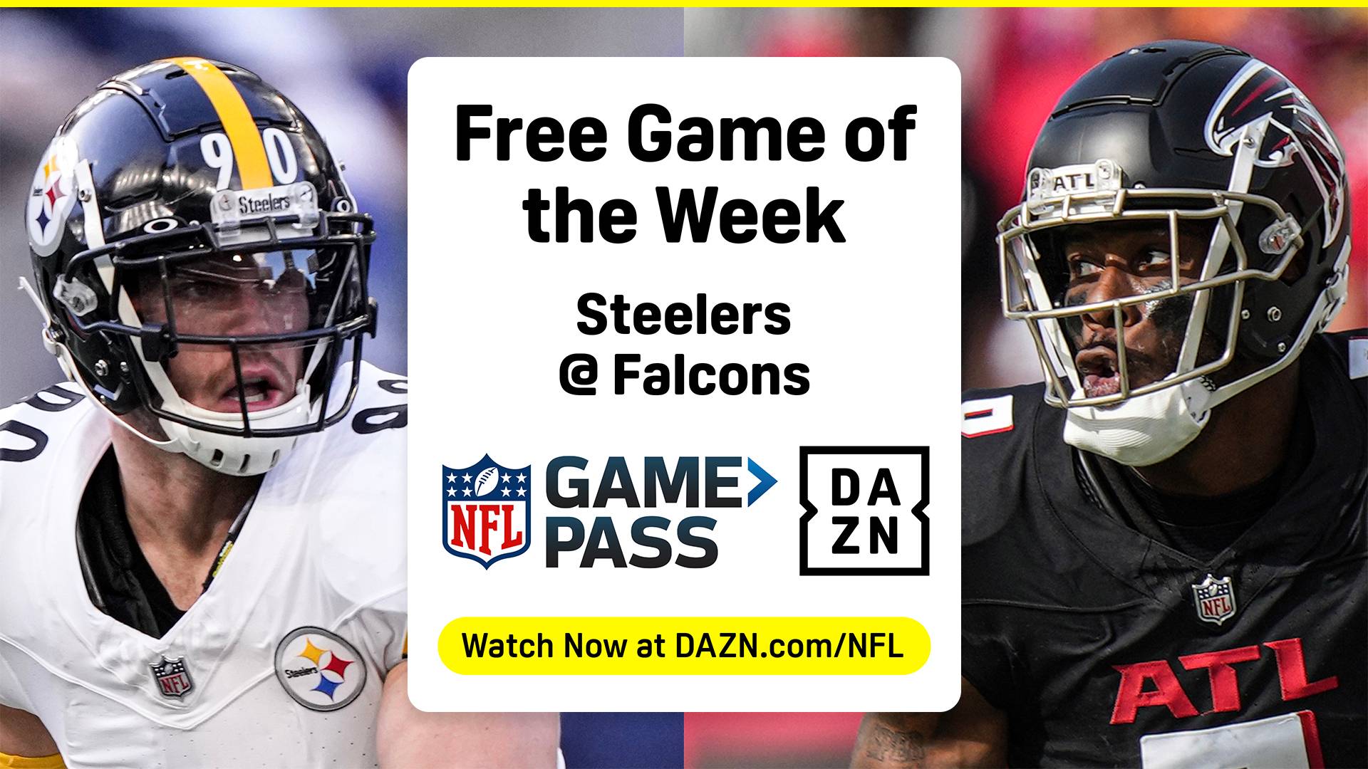 How to watch Atlanta Falcons vs. Pittsburgh Steelers for FREE on DAZN ...