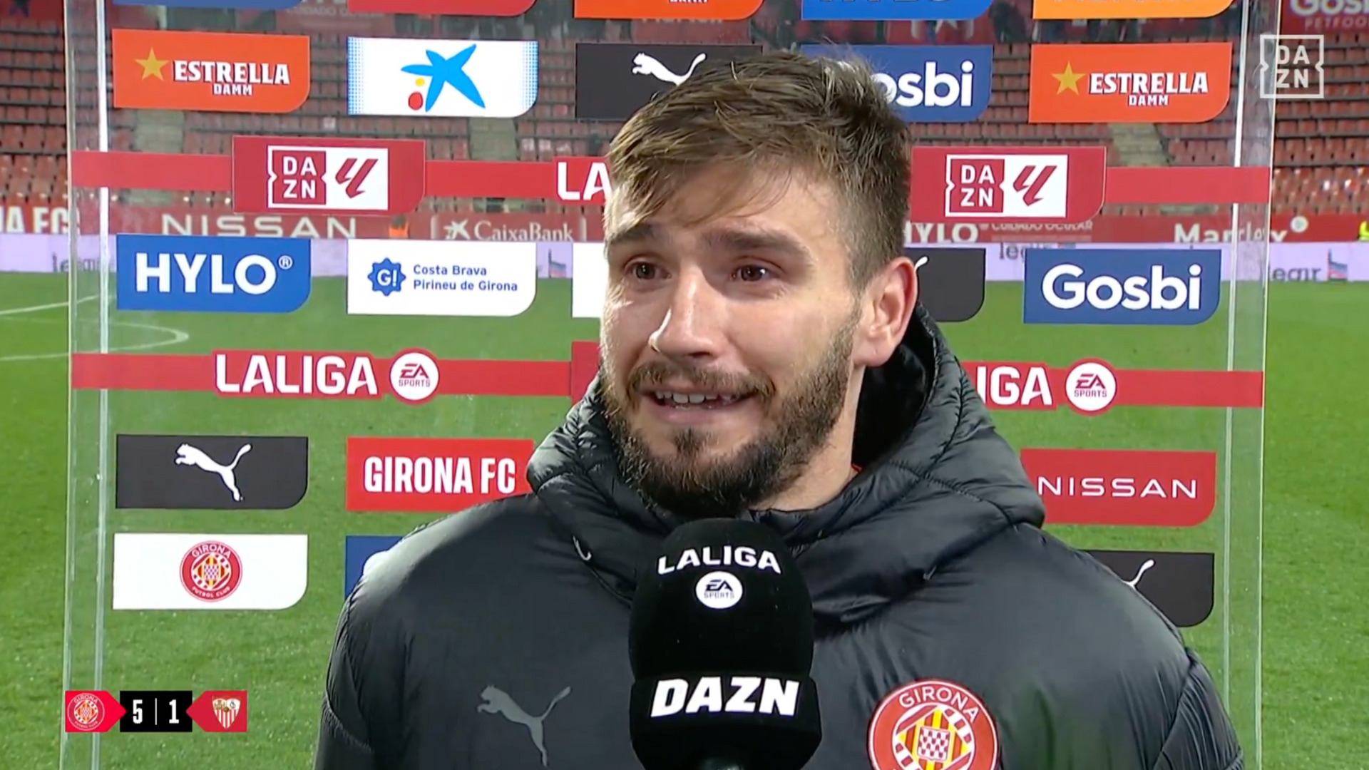 Portu y su declaración de amor al Girona en DAZN: "Me siento canterano del equipo, cuando deje ...