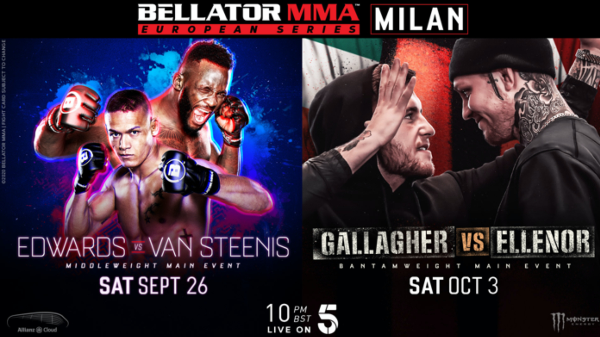 Bellator to run two shows in Milan as part of European Series | DAZN ...