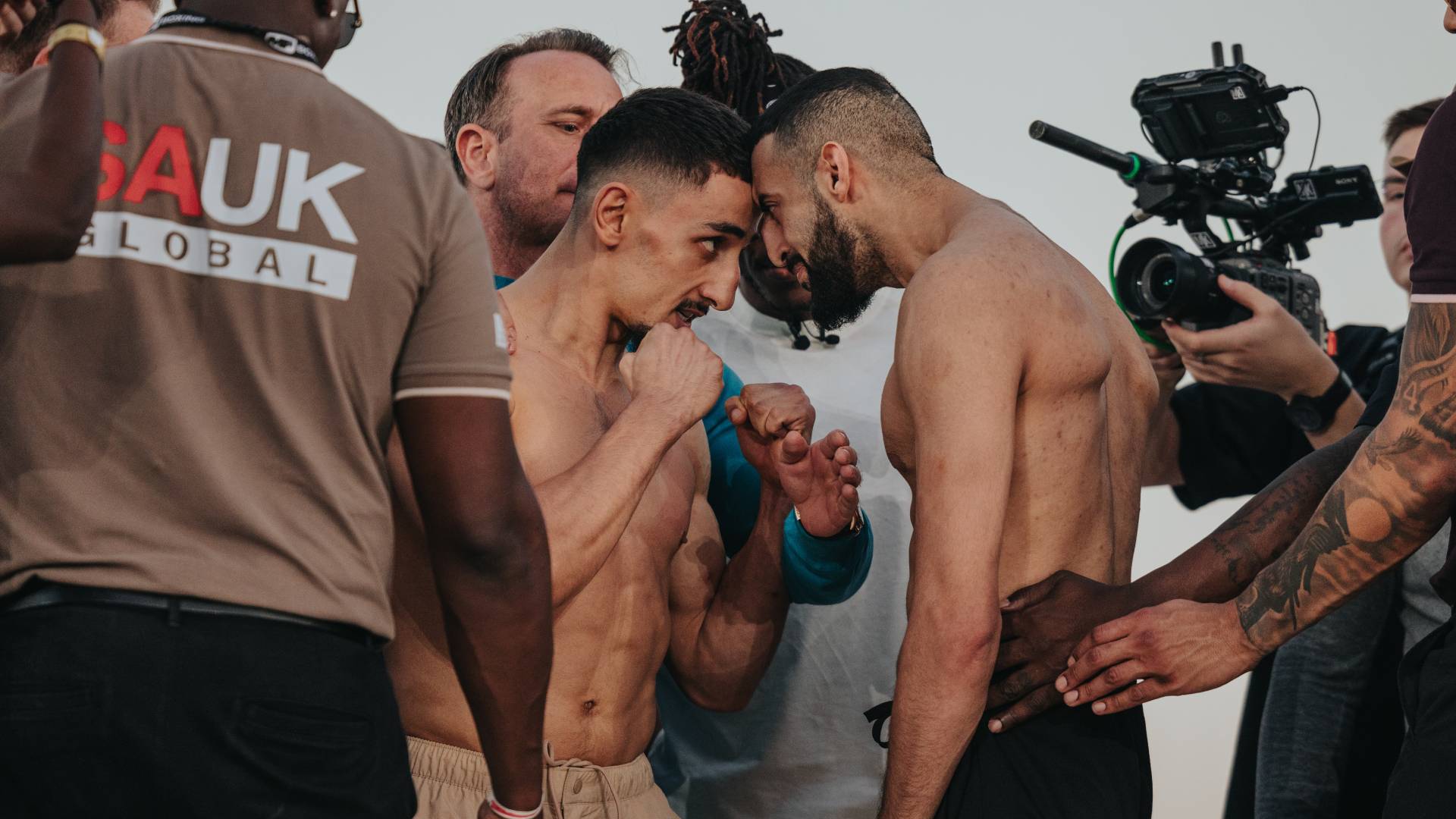 Gib and Slim clash at weigh-in ahead of Misfits X Series 019 main event ...