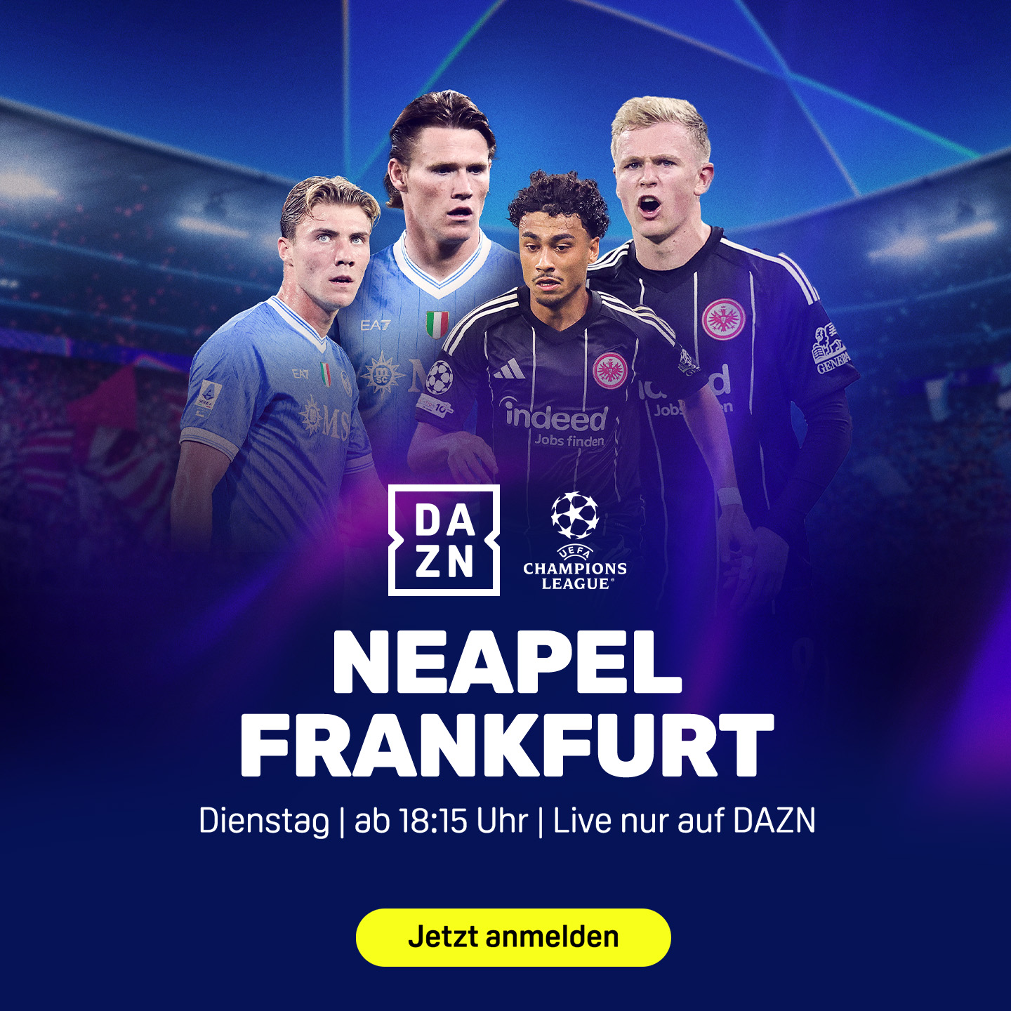 Neapel - Eintracht Frankfurt: Die Aufstellungen in der Champions League ...